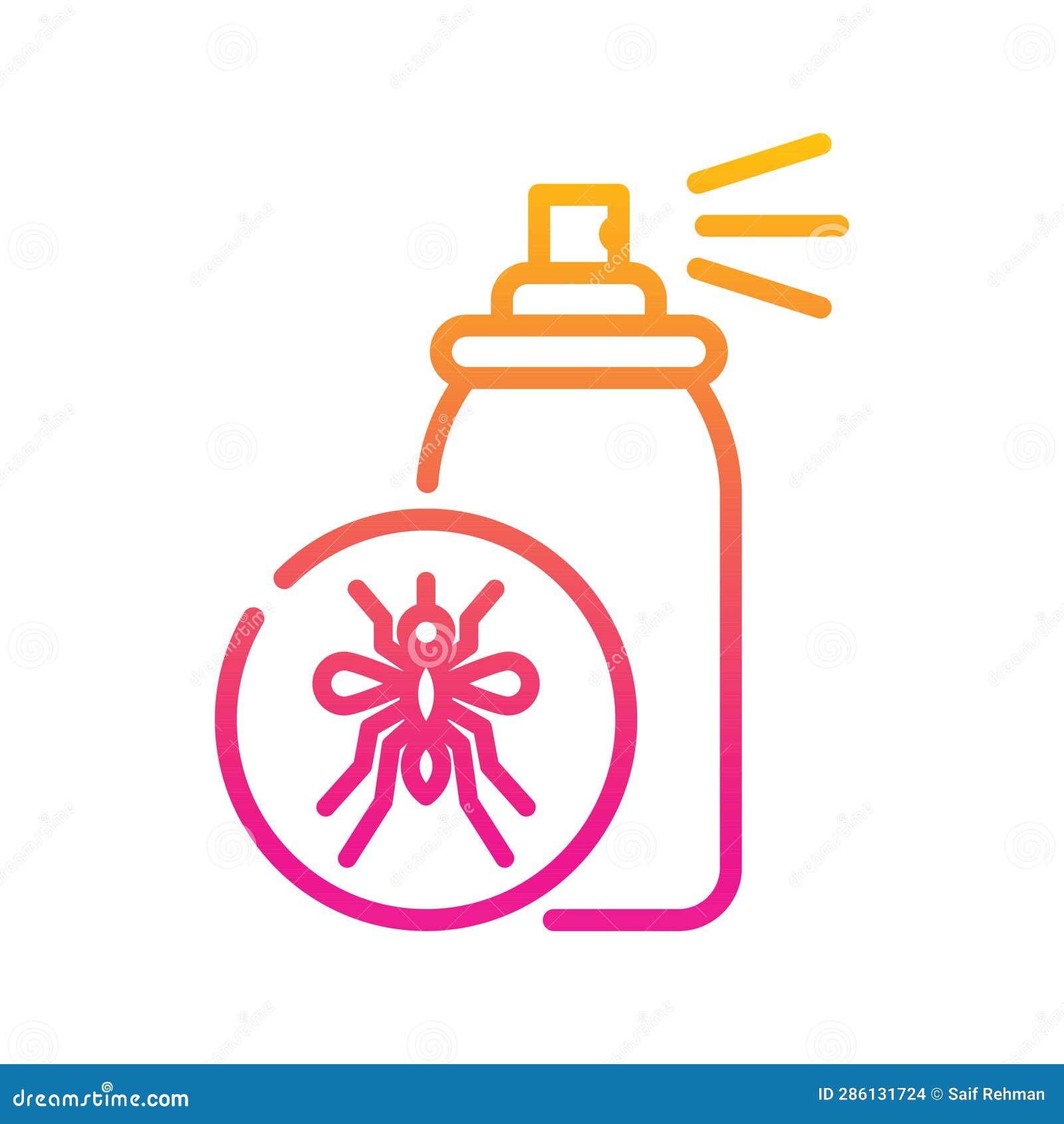 Insect Repellent Vector Gradient Icon Style Illustration. EPS 10 File Stock Vector ...