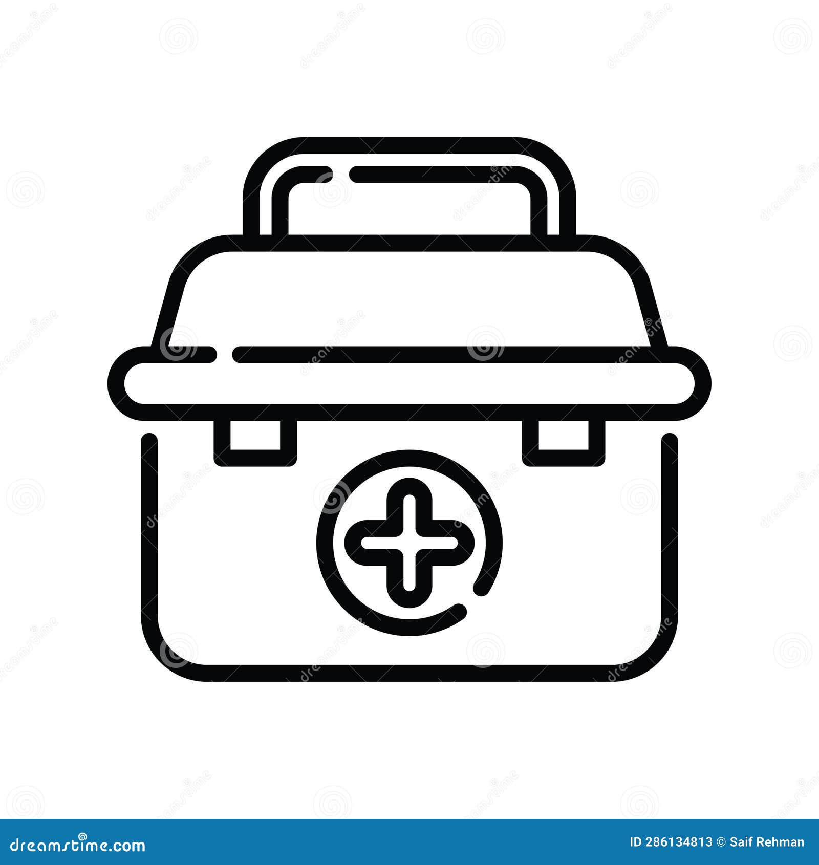 First Aid Kit Vector Outline Icon Style Illustration. EPS 10 File Stock ...