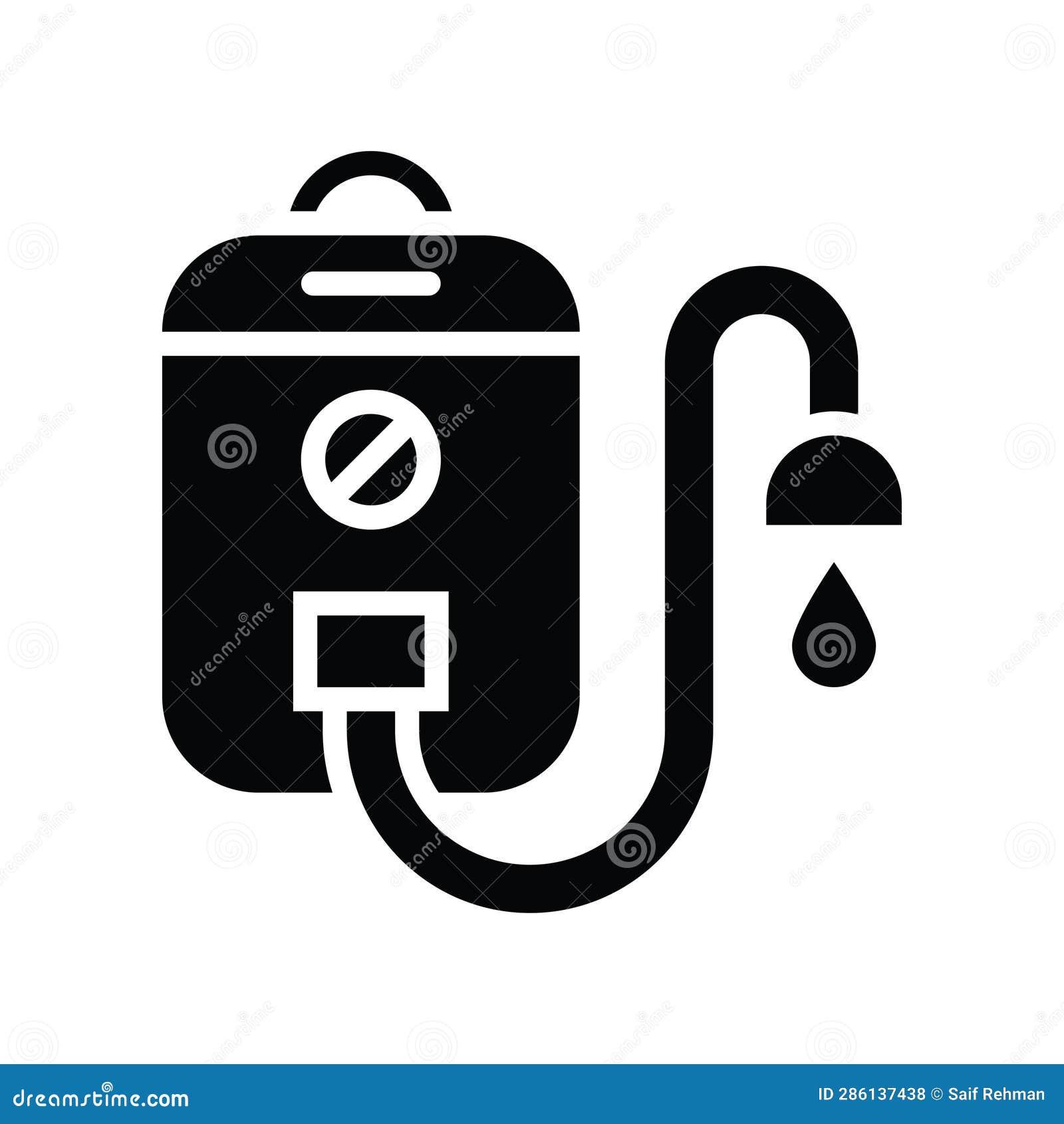 Hydration Bladder Vector Solid Icon Style Illustration. EPS 10 File ...