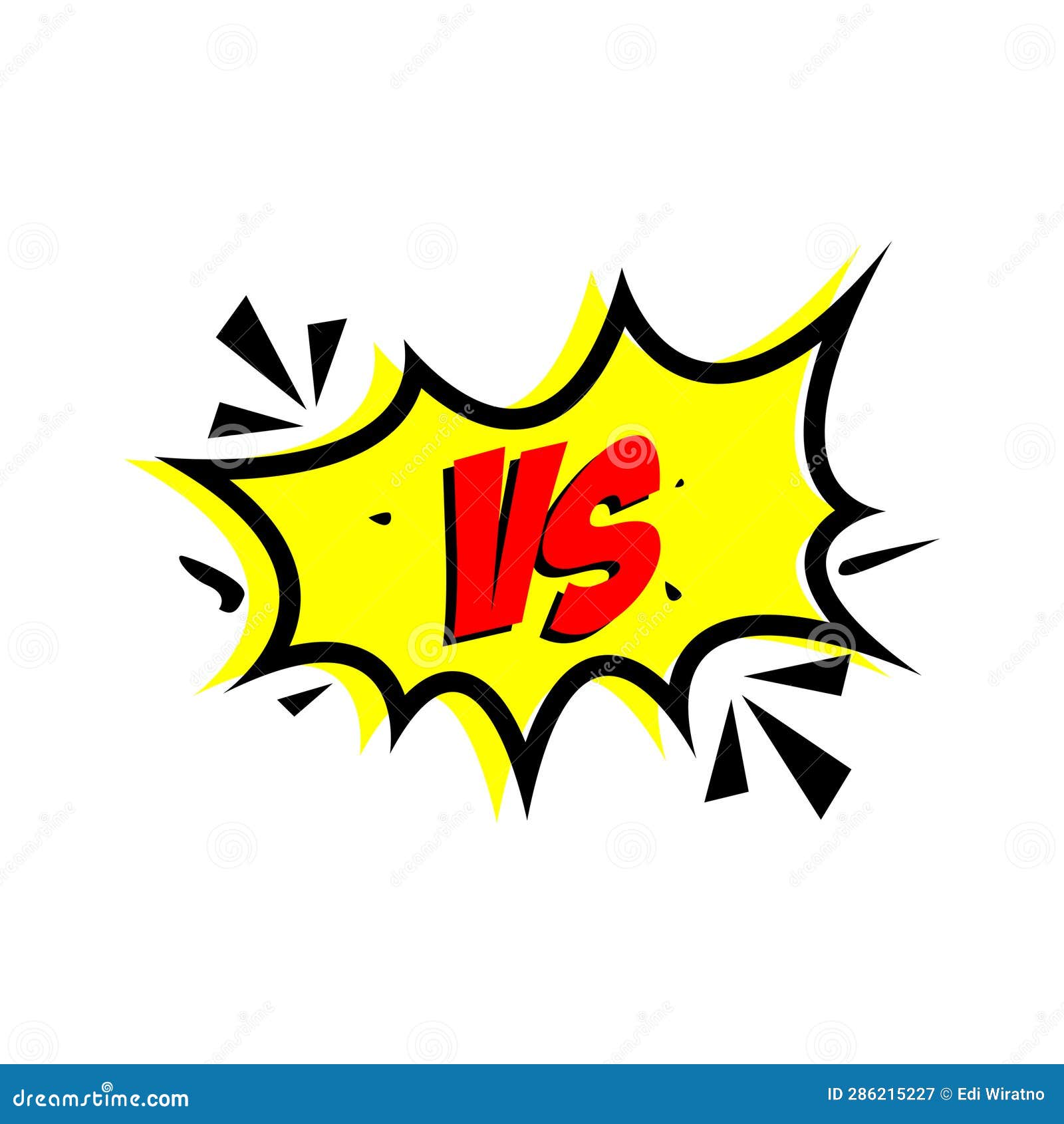 Comic Vs or Versus Comic Book Battle Design Stock Illustration ...