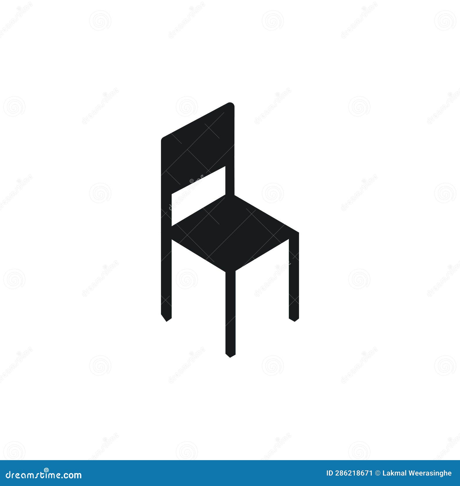 Chair Symbol on White Background Stock Vector - Illustration of print ...