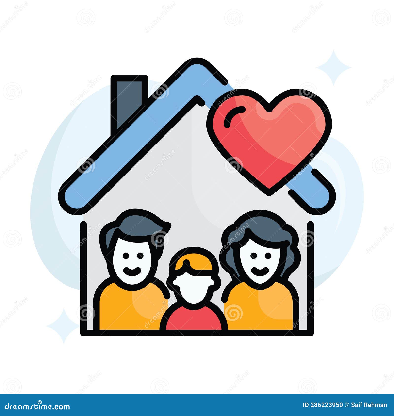 Foster Care Vector Filled Outline Icon Design Illustration. EPS 10 File ...
