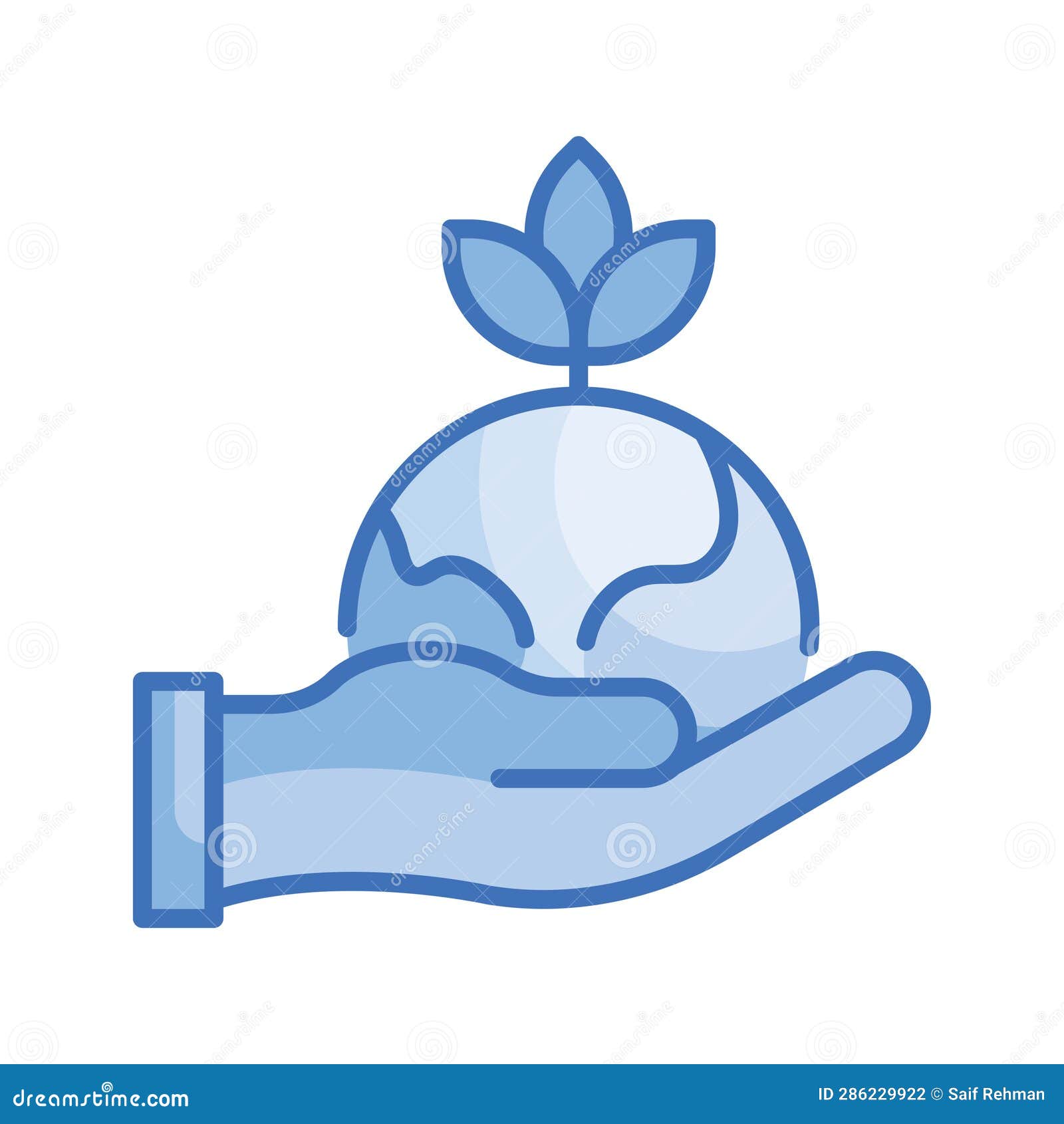Environment Vector Blue Series Icon Style Illustration. EPS 10 File ...