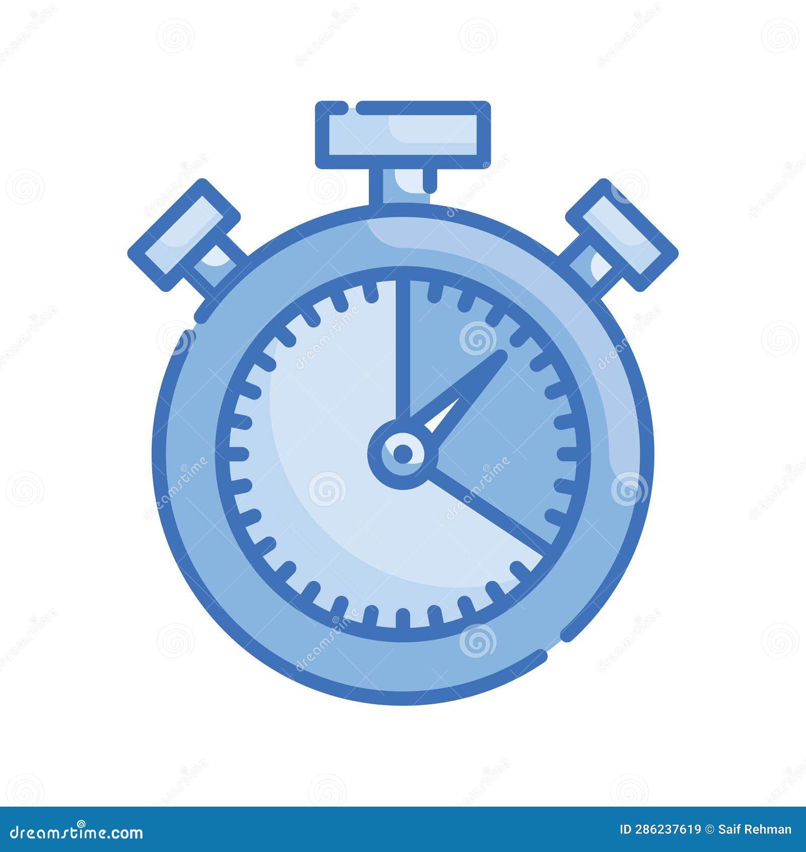 Stopwatch Vector Blue Series Icon Style Illustration. EPS 10 File Stock ...