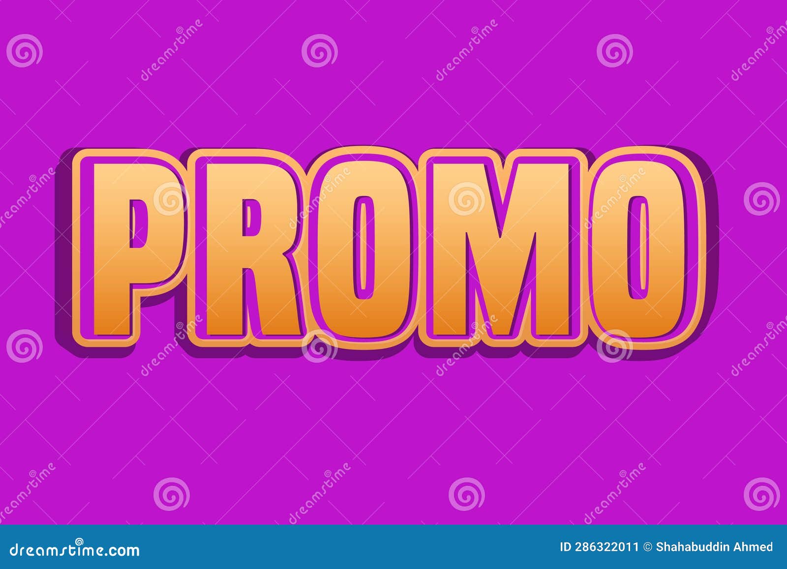 Super Promo 3D Editable Text Effect. Stock Vector - Illustration of ...