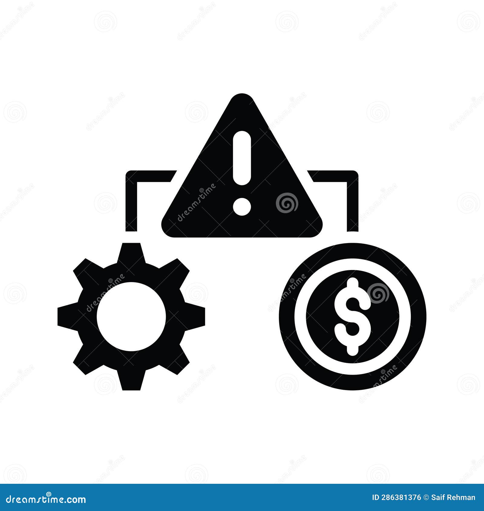 Risk Management Vector Solid Icon Style Illustration. EPS 10 File Stock ...