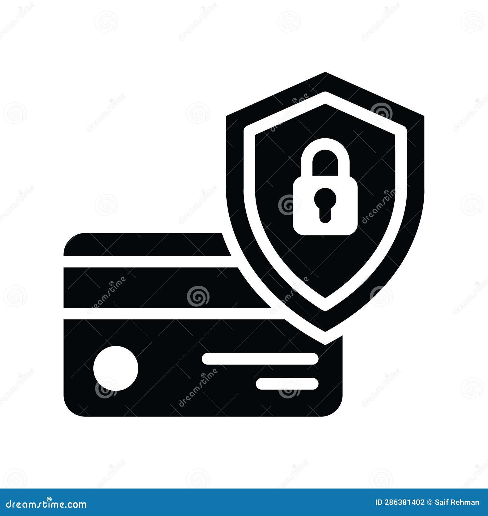 Payment Security Vector Solid Icon Style Illustration. EPS 10 File ...