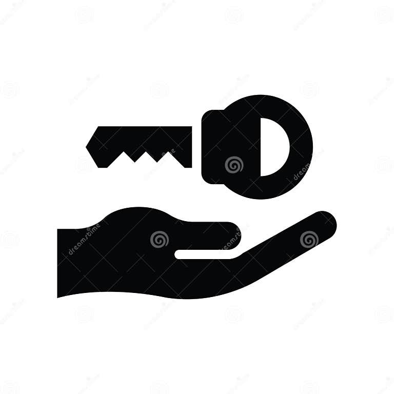 Key To Success Vector Solid Icon Style Illustration. EPS 10 File Stock ...