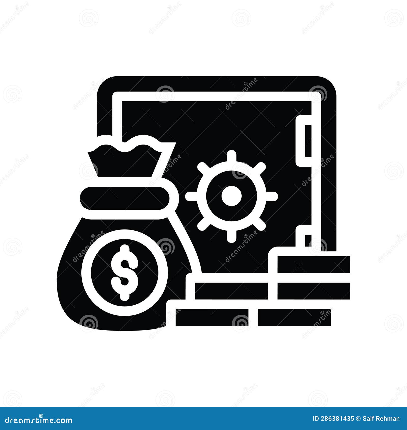 Savings Vector Solid Icon Style Illustration. EPS 10 File Stock Vector ...