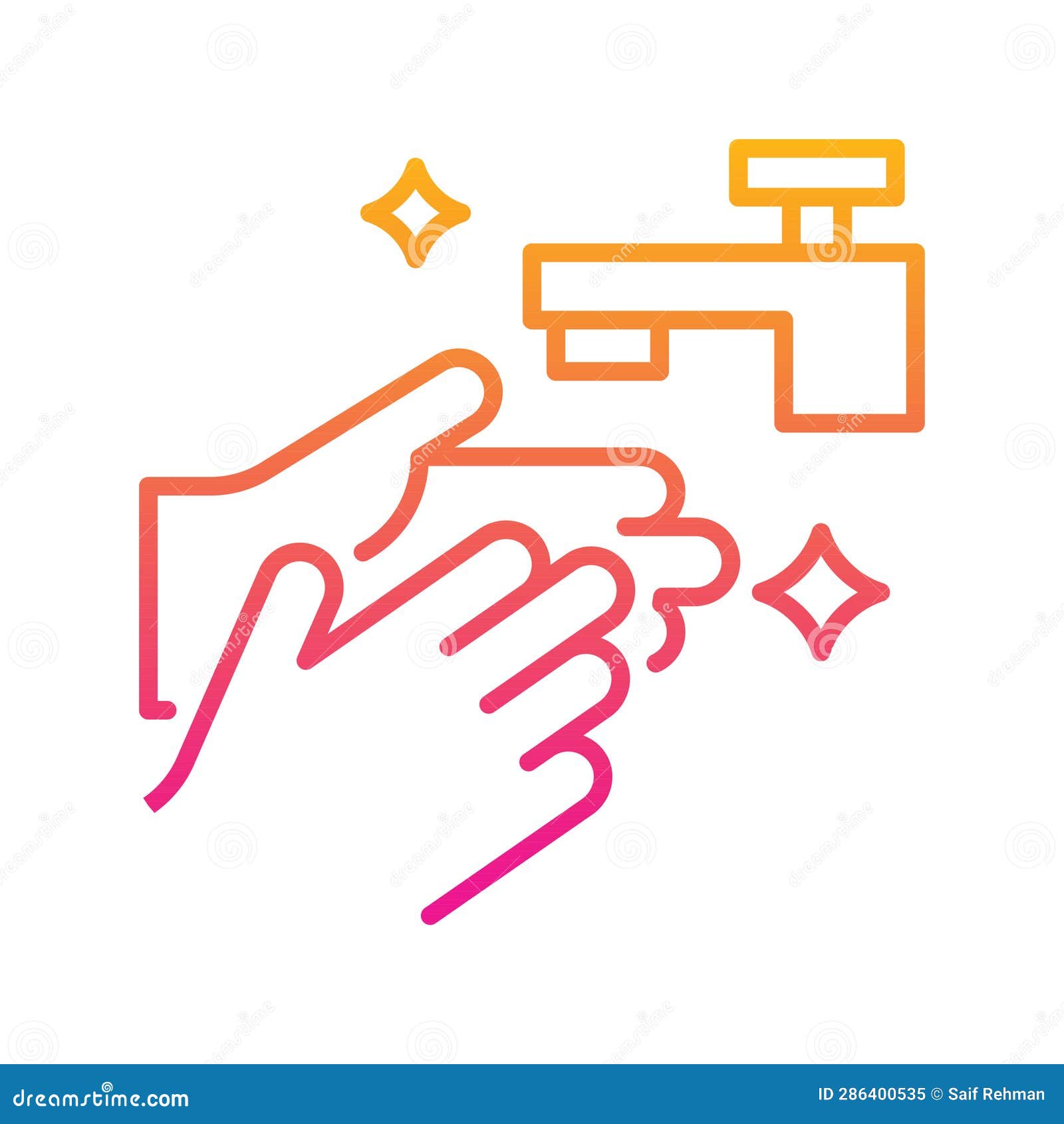 Hand Hygiene Vector Gradient Icon Style Illustration. EPS 10 File Stock Illustration ...
