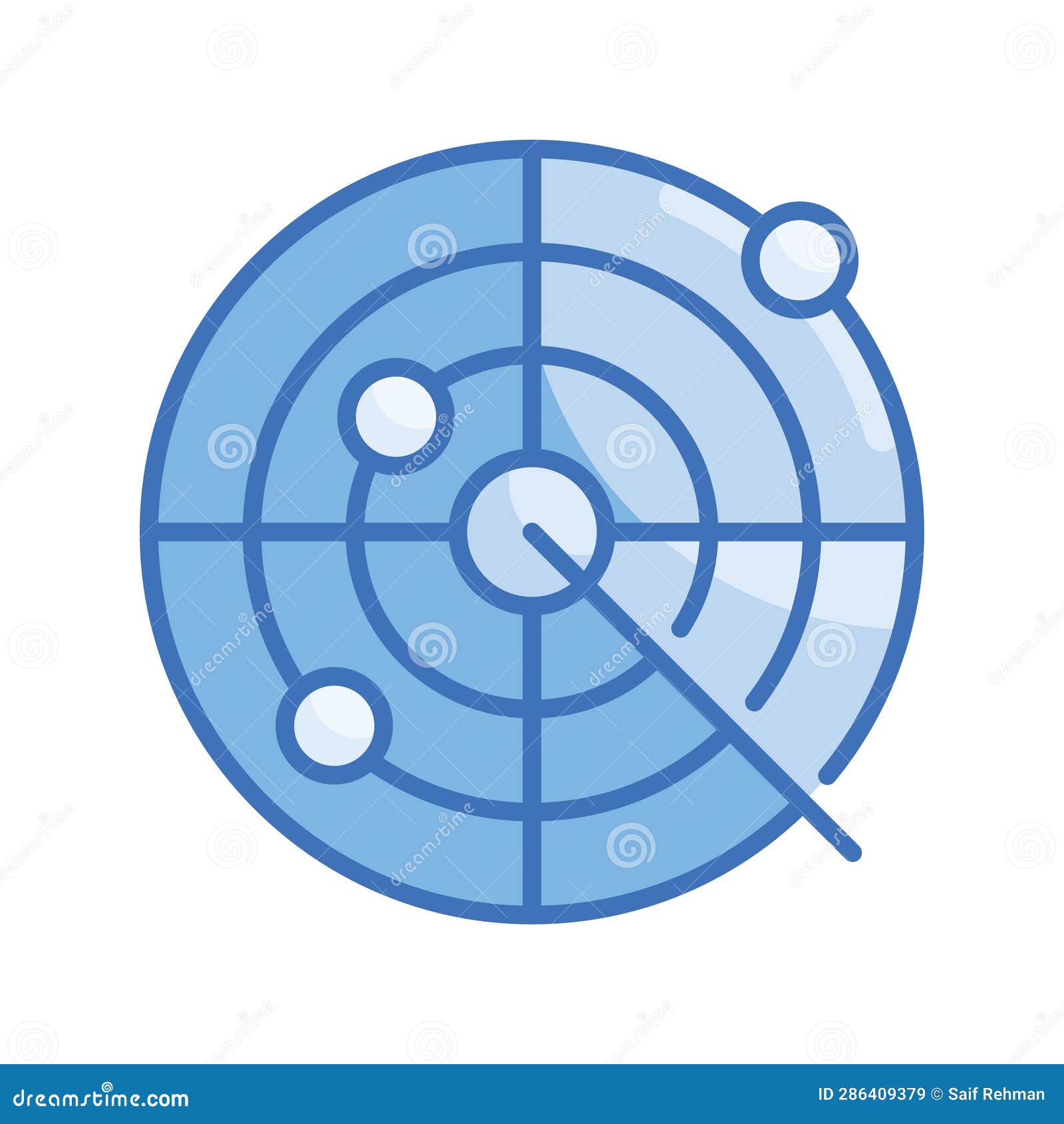 Radar Vector Blue Series Icon Style Illustration. Eps 10 File Stock ...