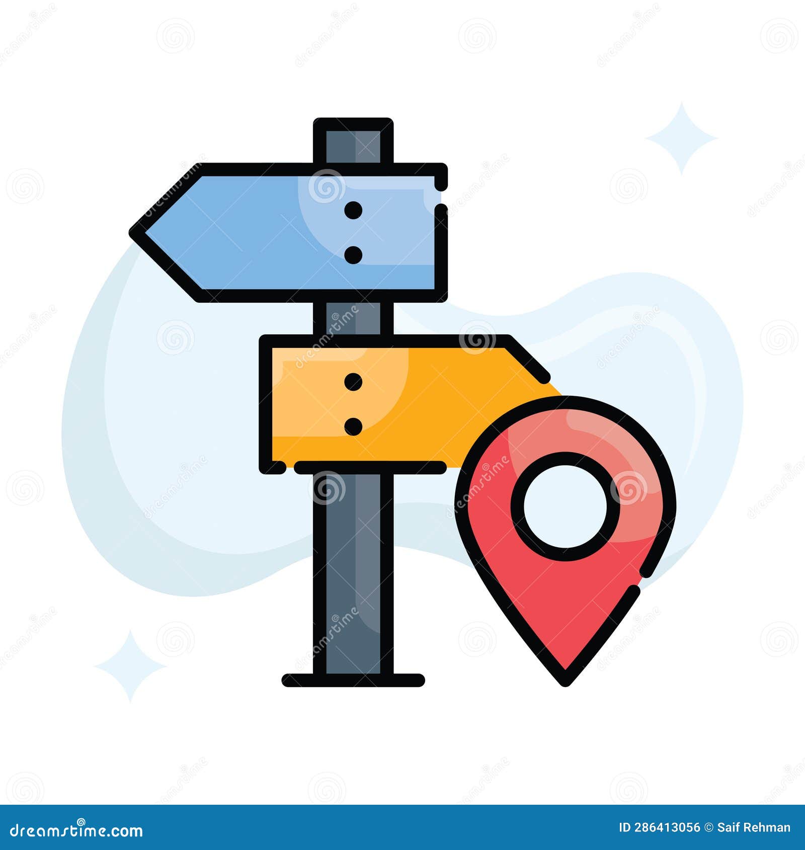Destination Vector Filled Outline Icon Style Illustration. Eps 10 File ...