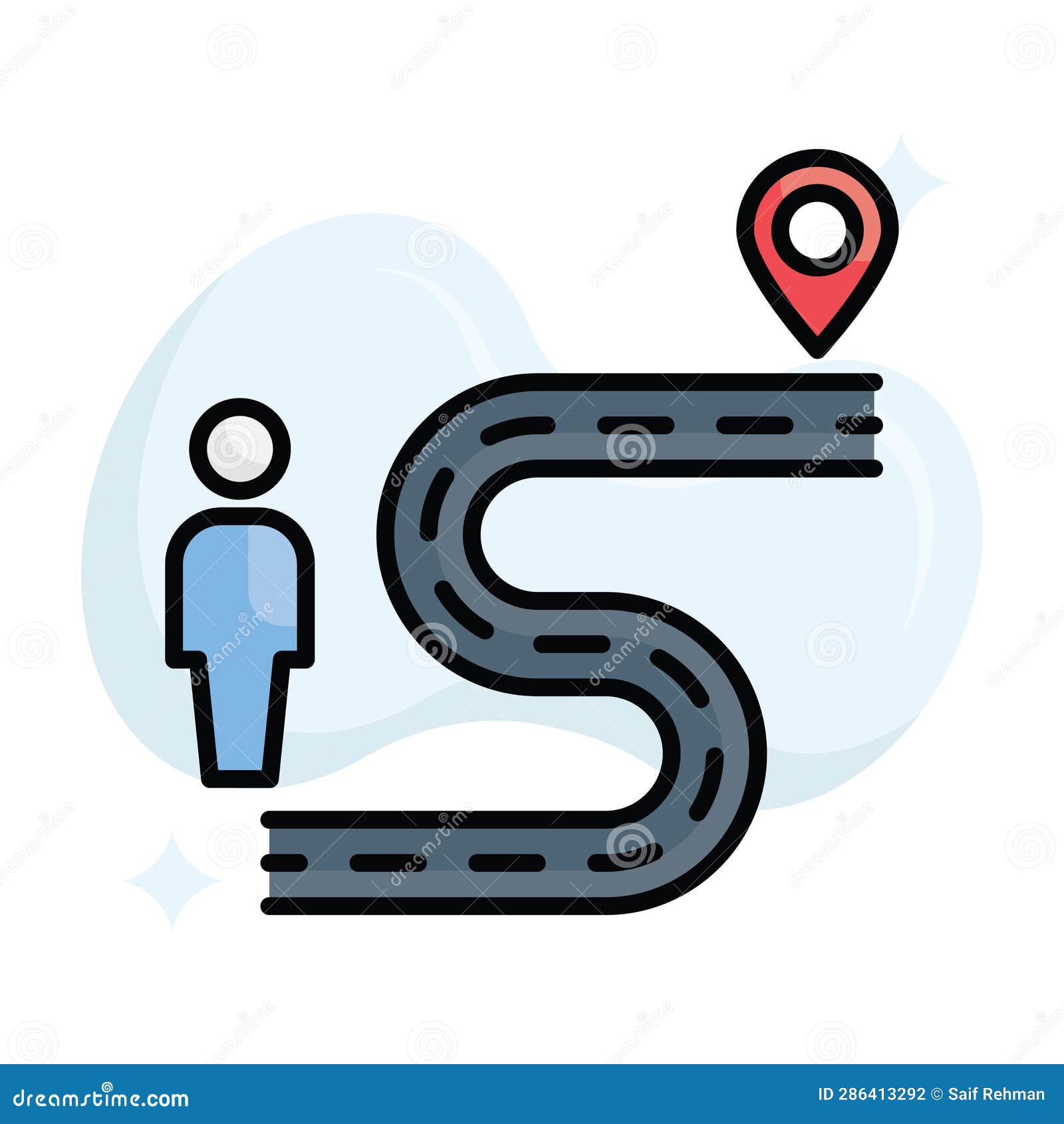 Destination Vector Filled Outline Icon Style Illustration. Eps 10 File ...