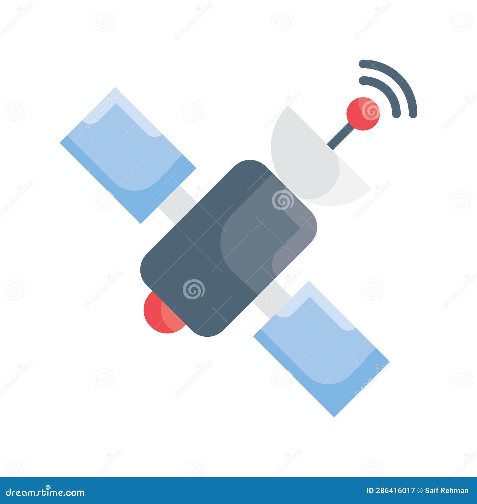 Satellite Vector Flat Icon Style Illustration. Eps 10 File Stock Vector ...