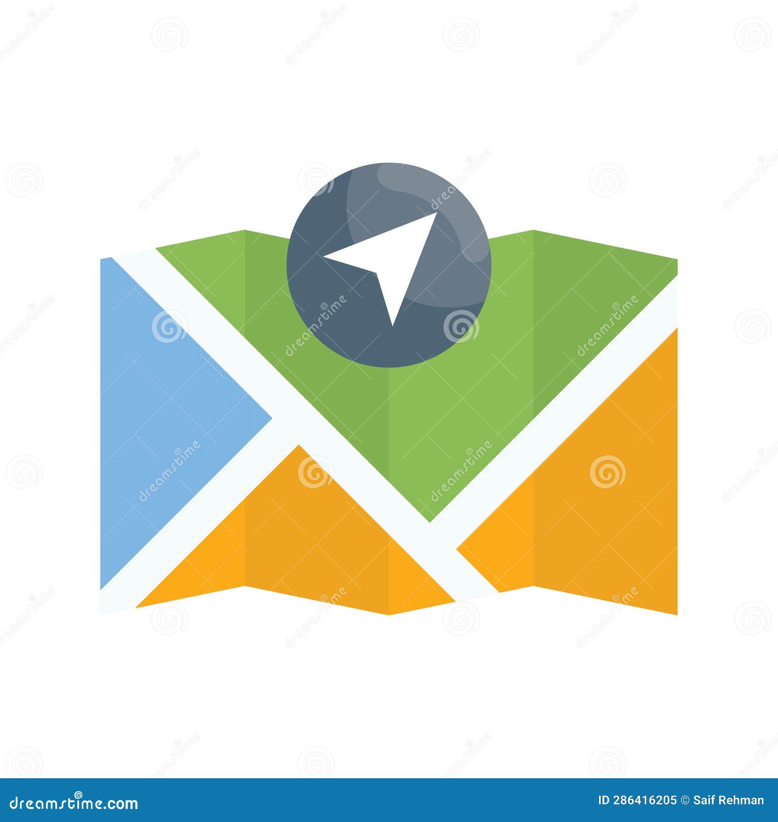 Navigator Vector Flat Icon Style Illustration. Eps 10 File Stock ...
