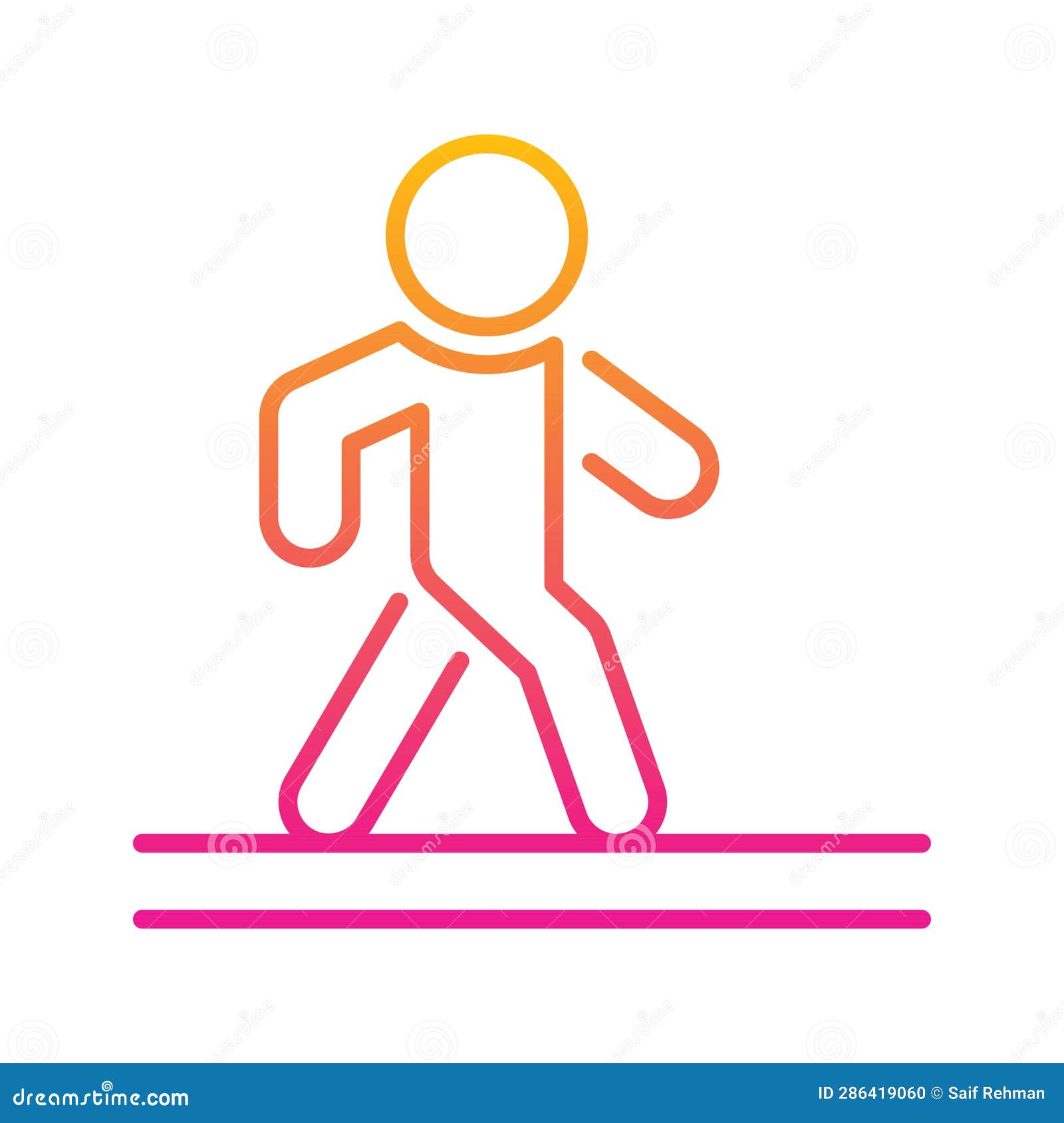 Pedestrian Vector Gradient Icon Style Illustration. Eps 10 File Stock ...