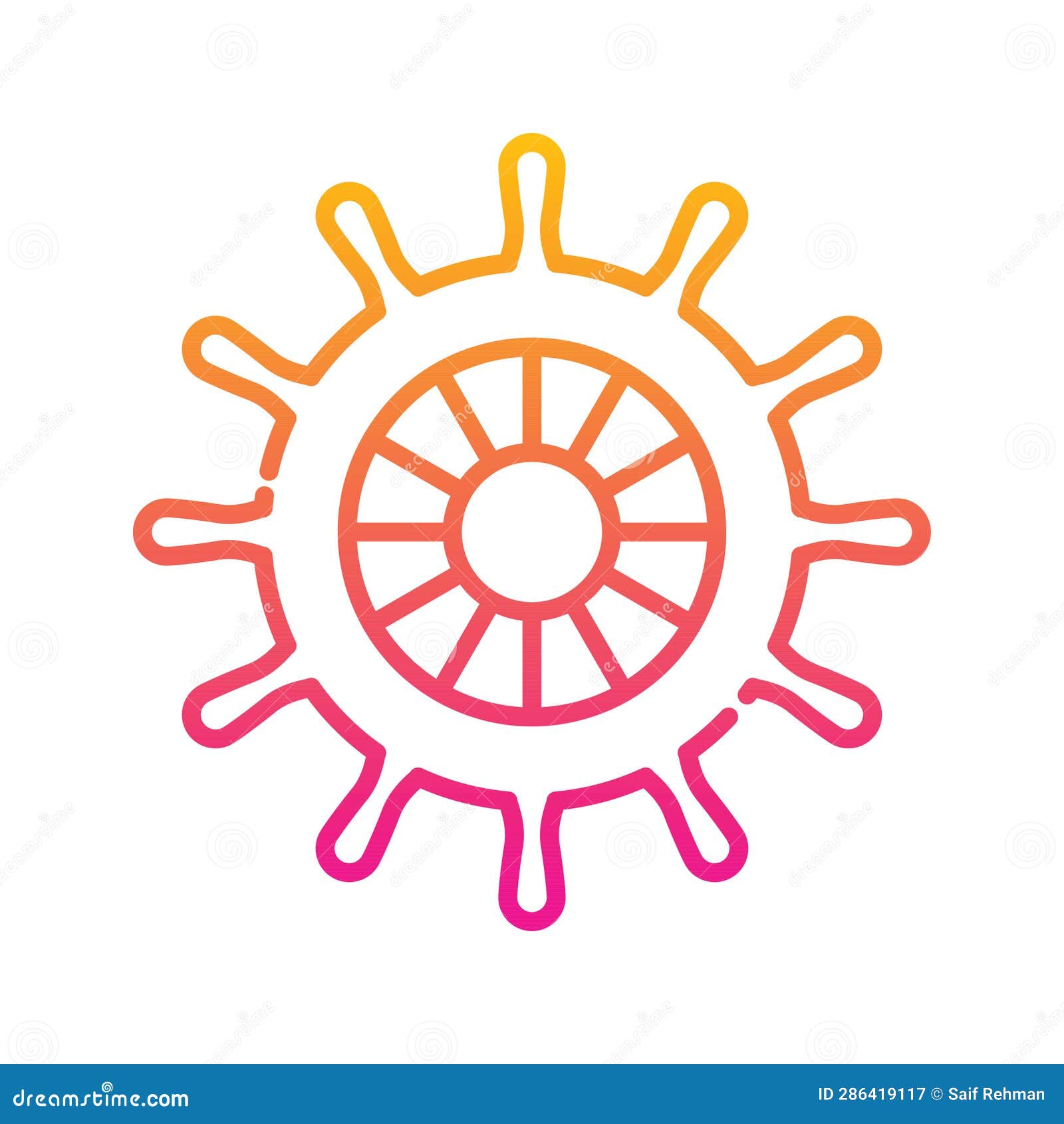 Helm Vector Gradient Icon Style Illustration. Eps 10 File Stock Illustration - Illustration of ...