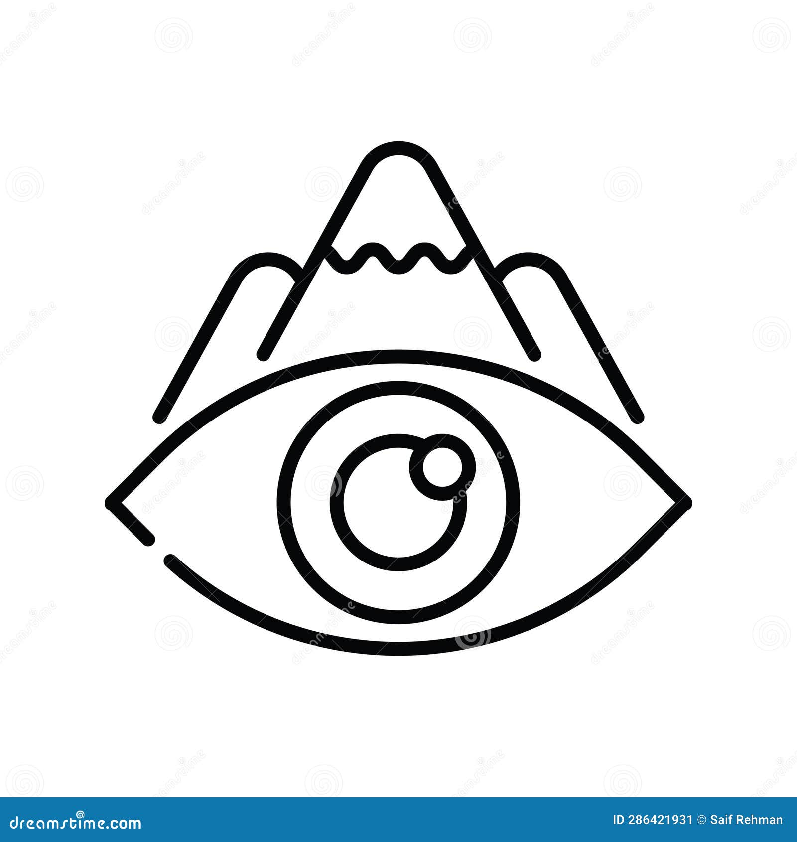 View Point Vector Outline Icon Style Illustration. Eps 10 File Stock ...