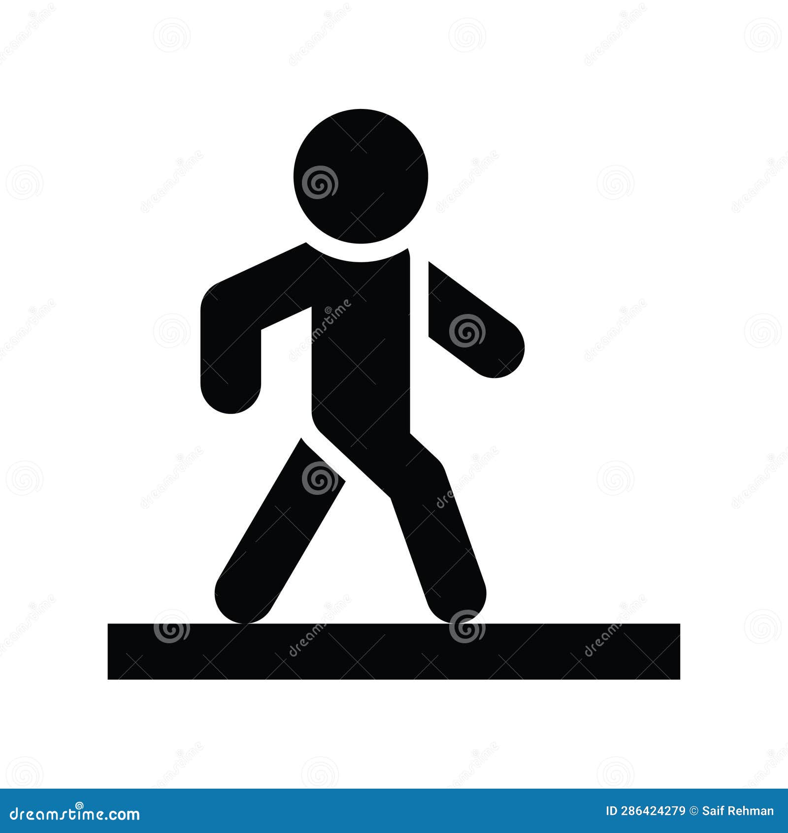 Pedestrian Vector Solid Icon Style Illustration. Eps 10 File Stock ...