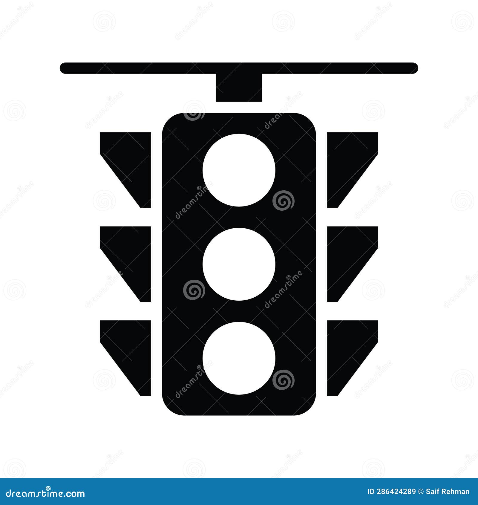 Traffic Light Vector Solid Icon Style Illustration. Eps 10 File Stock ...