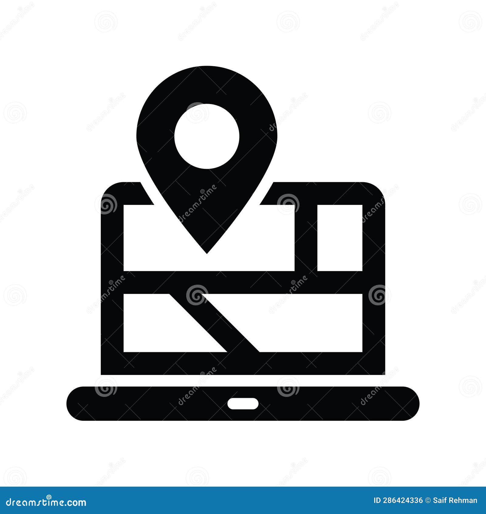 Map Location Vector Solid Icon Style Illustration. Eps 10 File Stock ...