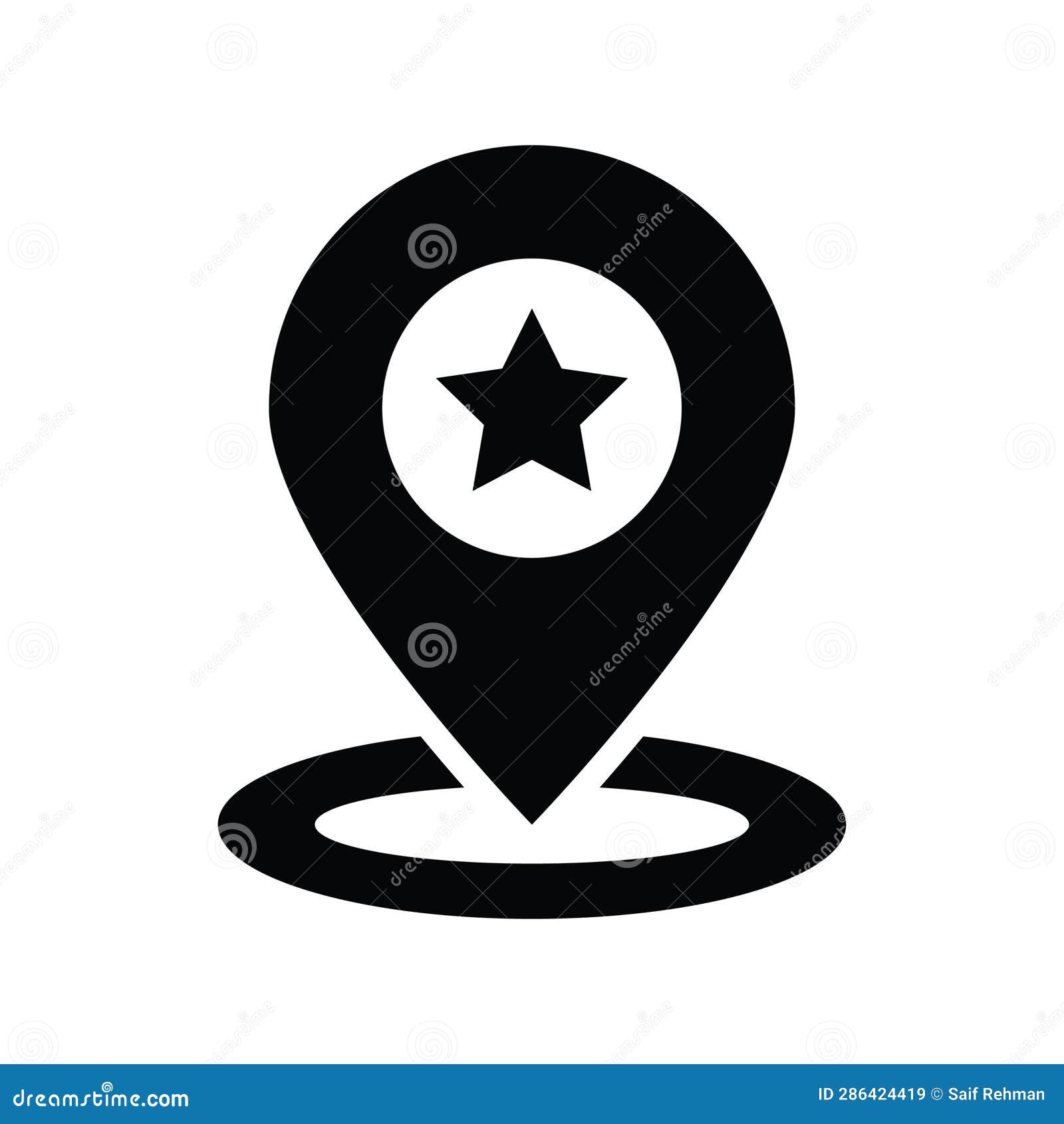 Pin Point Vector Solid Icon Style Illustration. Eps 10 File Stock ...