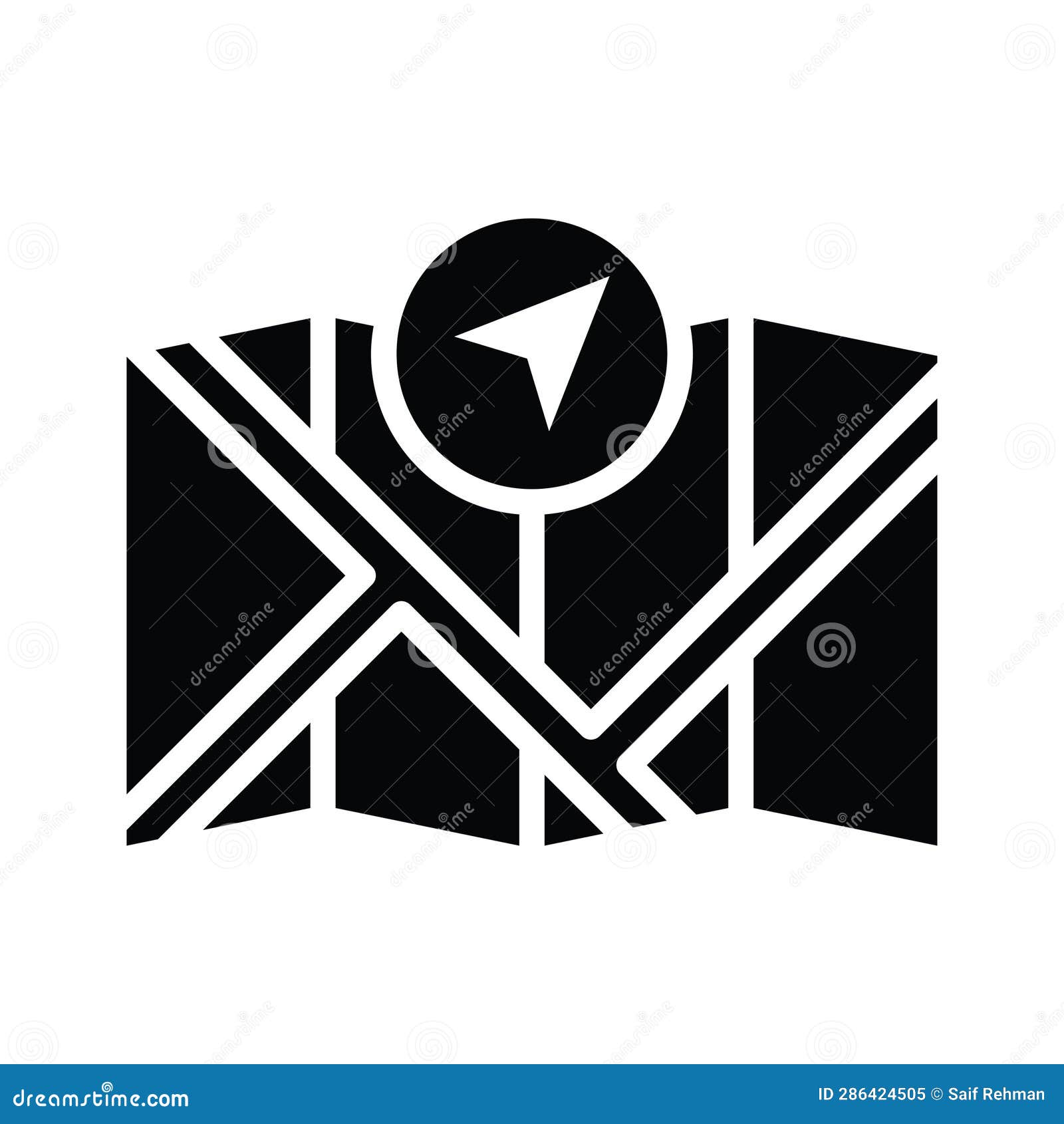 Navigator Vector Solid Icon Style Illustration. Eps 10 File Stock ...