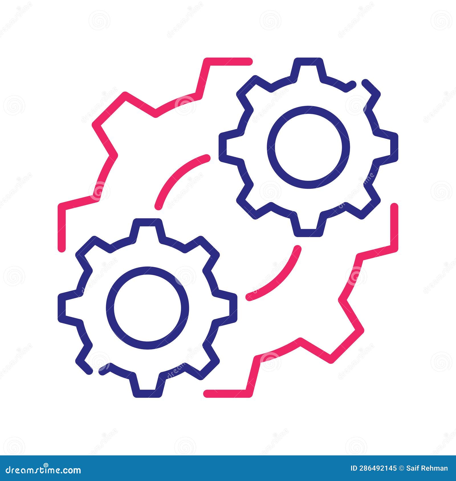 Consolidation Vector Two Color Lines Icon Style Illustration. EPS 10 ...