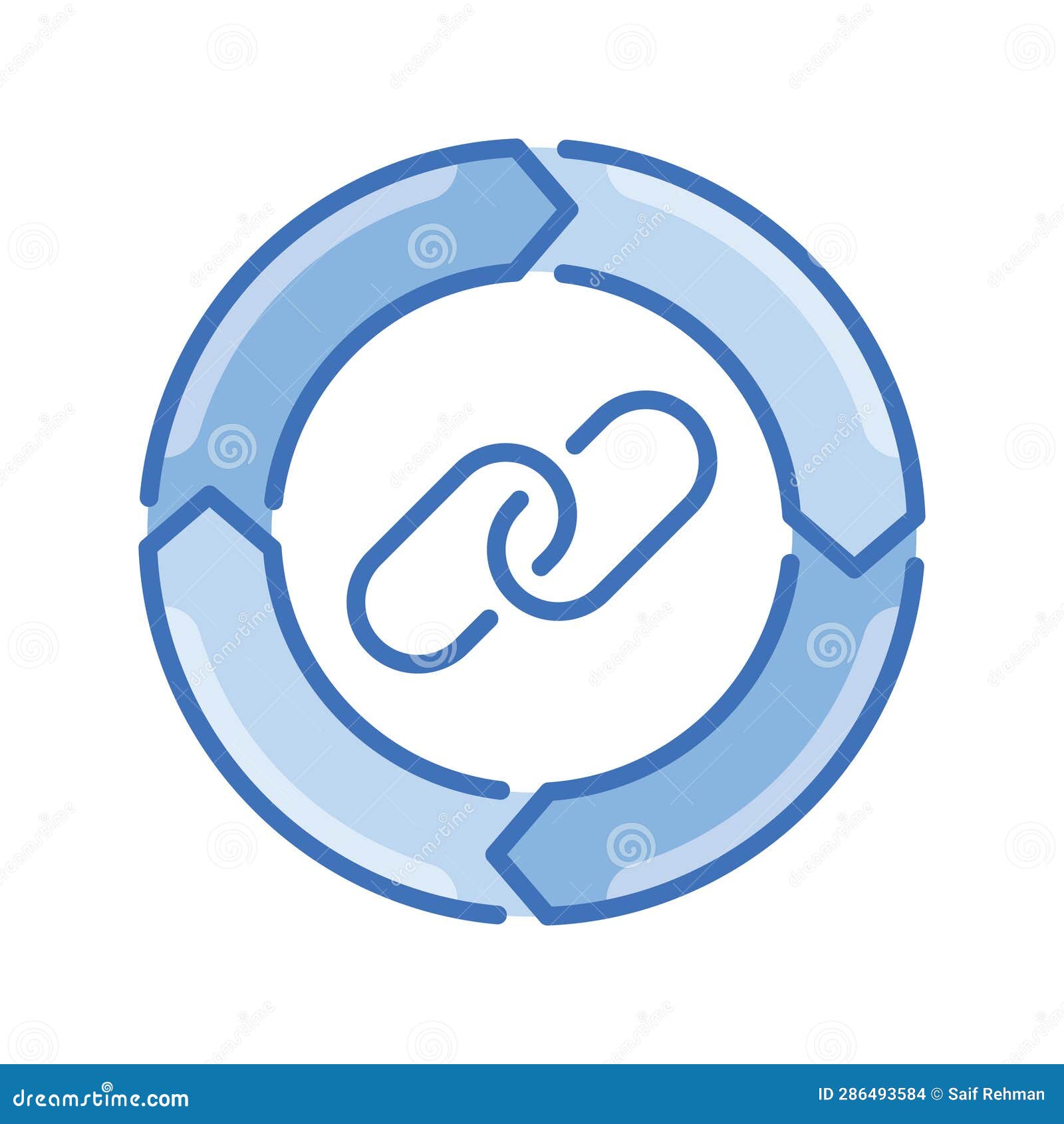 Value Chain Vector Blue Series Icon Style Illustration. EPS 10 File ...