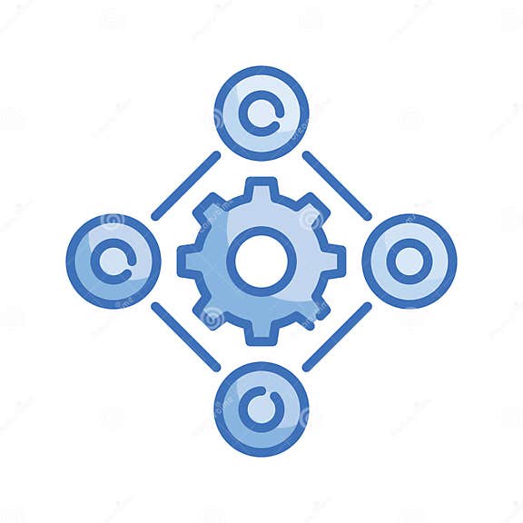 Balanced Scorecard Vector Blue Series Icon Style Illustration. EPS 10 ...