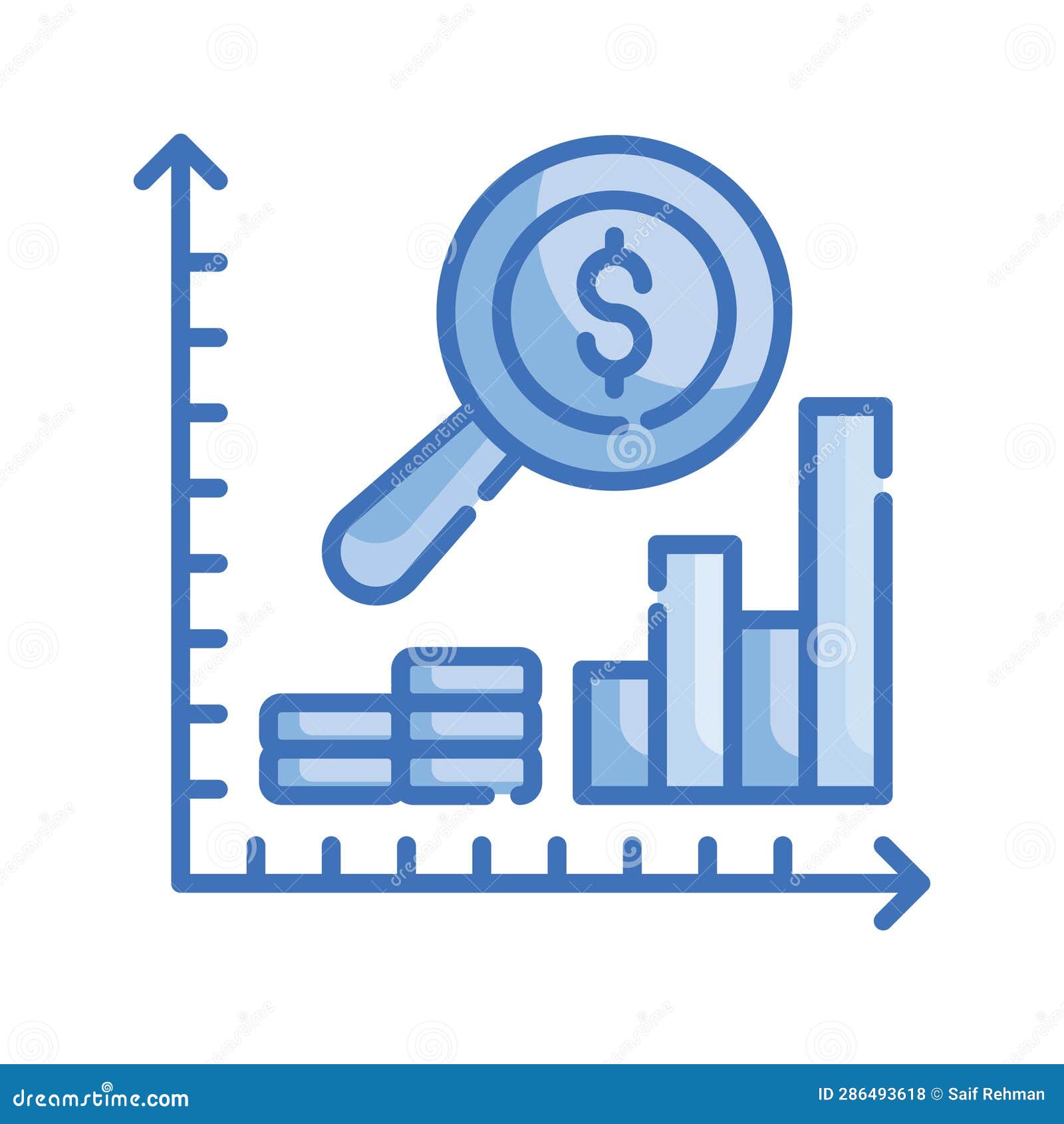 Forecast Vector Blue Series Icon Style Illustration. EPS 10 File Stock ...
