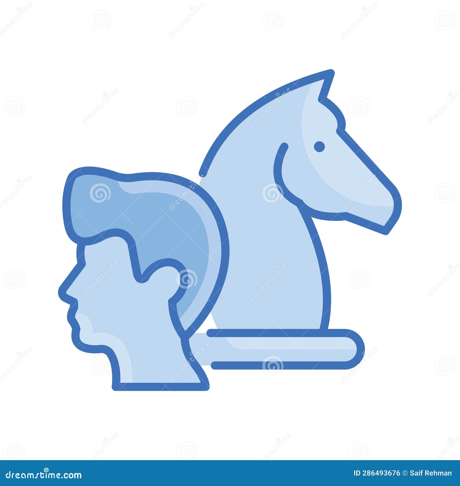 Strategic Decisions Vector Blue Series Icon Style Illustration. EPS 10 ...