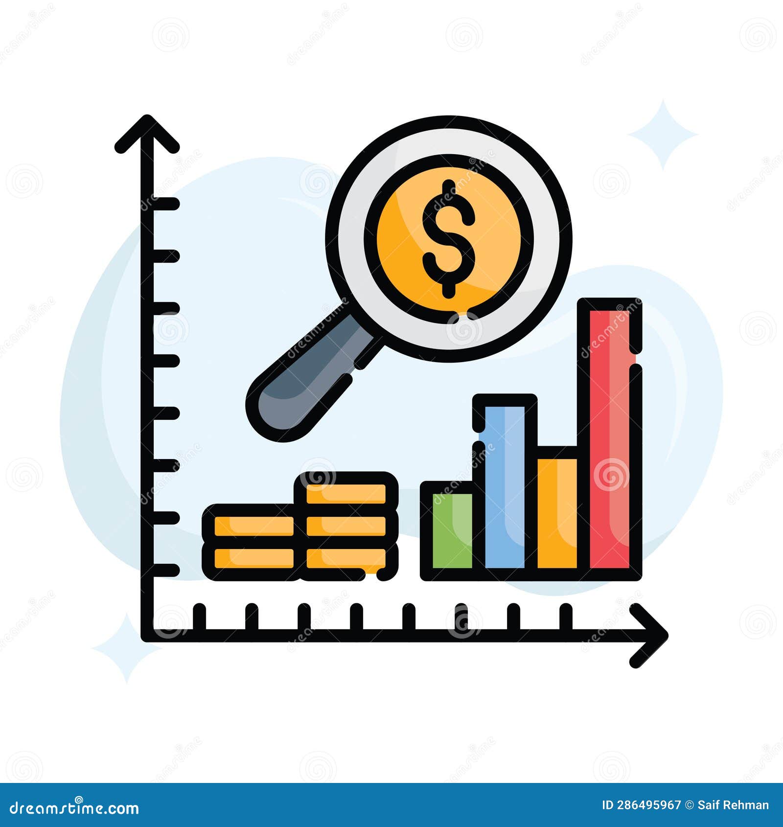 Forecast Vector Filled Outline Icon Style Illustration. EPS 10 File ...