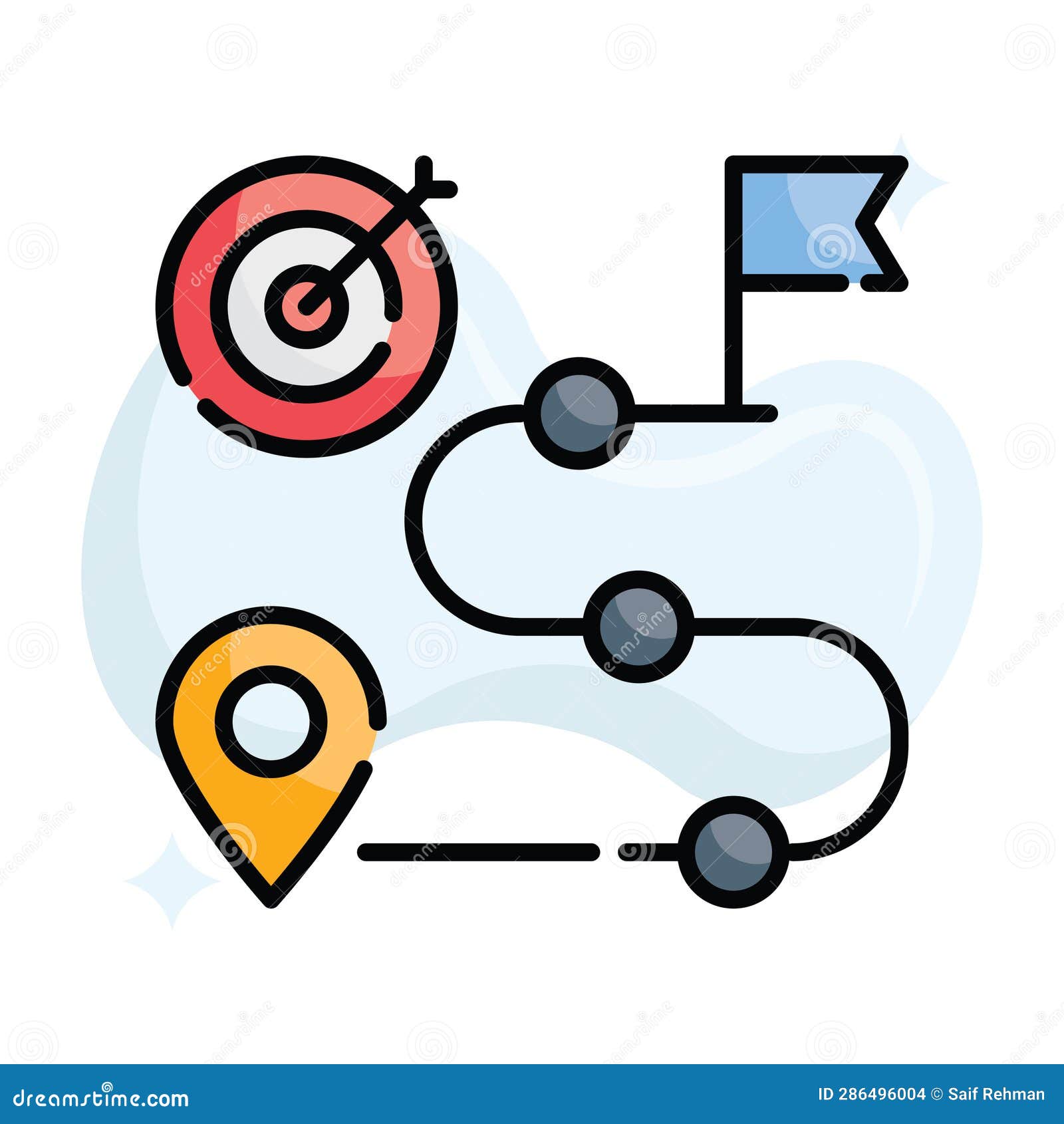 Milestone Vector Filled Outline Icon Style Illustration. EPS 10 File ...