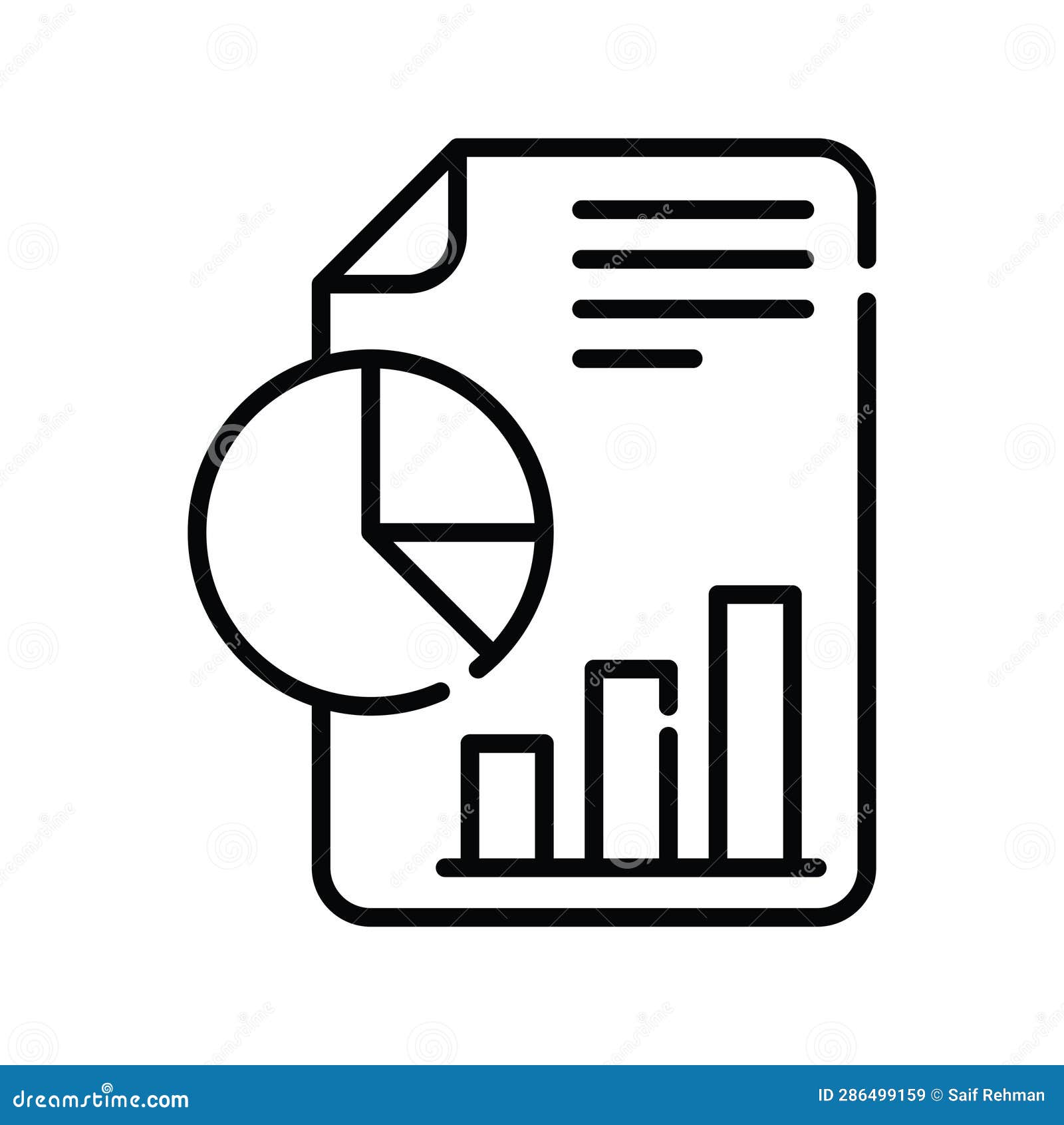 Statistics Vector Outline Icon Style Illustration. EPS 10 File Stock ...