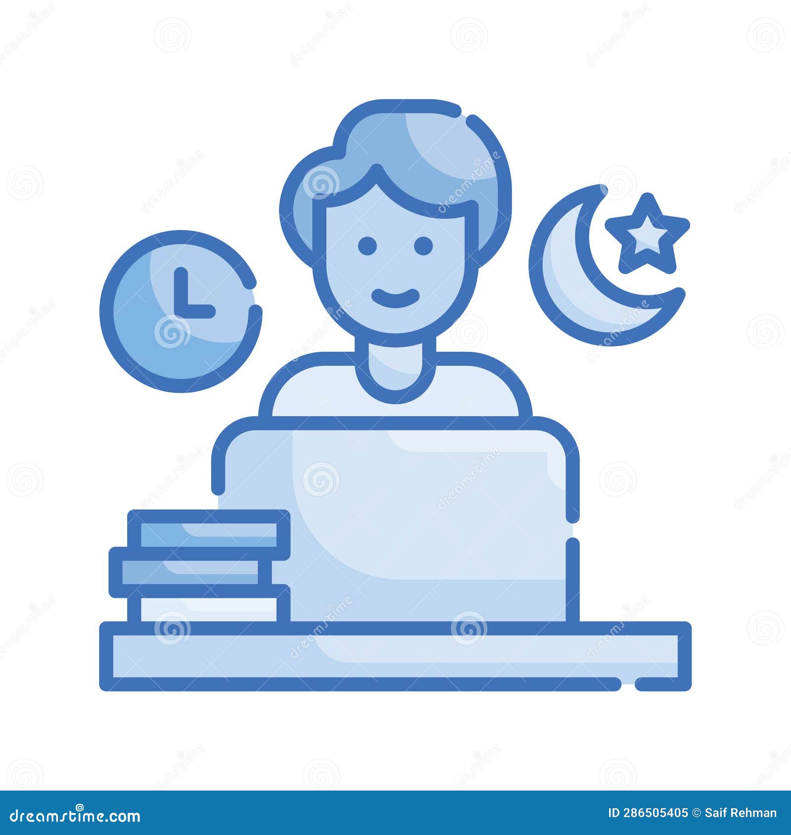 Work Hand Vector Blue Series Icon Style Illustration. EPS 10 File Stock ...