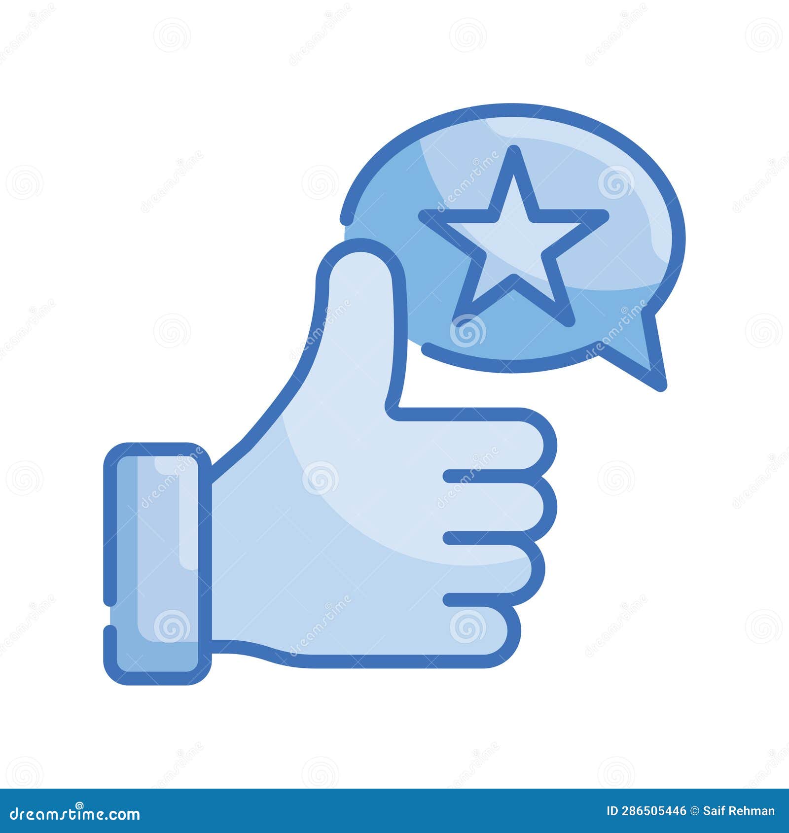 Positive Interaction Vector Blue Series Icon Style Illustration. EPS 10 ...