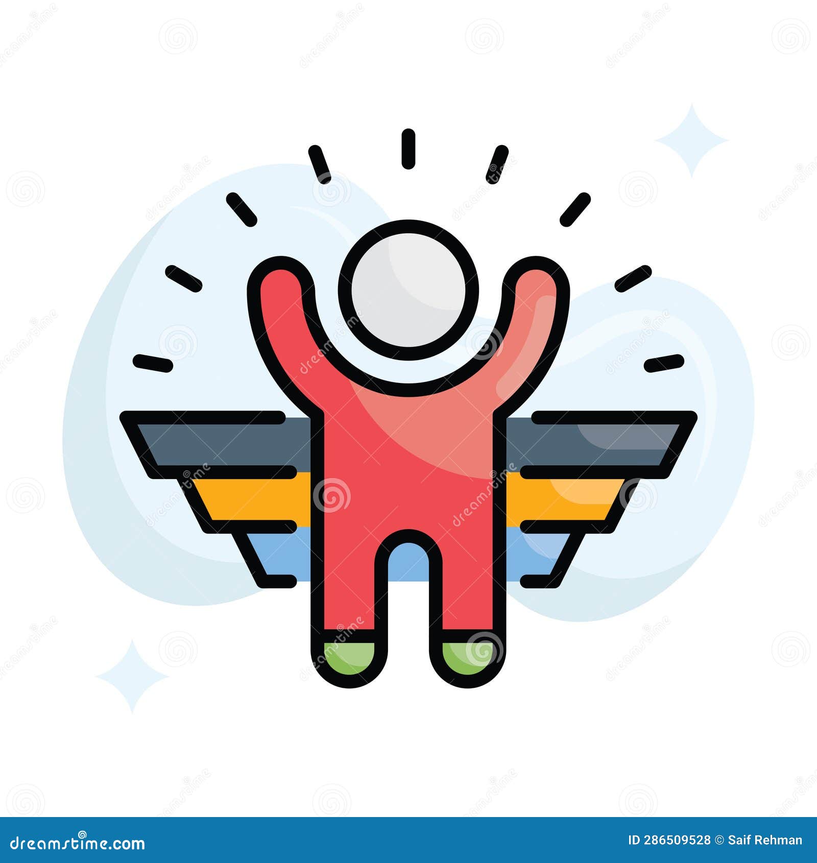 Confidence Vector Filled Outline Icon Style Illustration. EPS 10 File ...