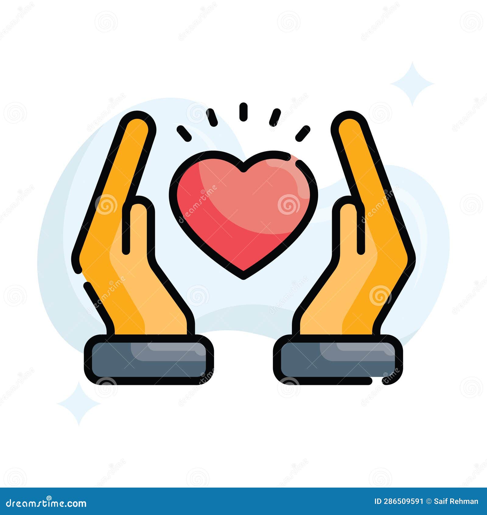 Care Vector Filled Outline Icon Style Illustration. EPS 10 File Stock ...