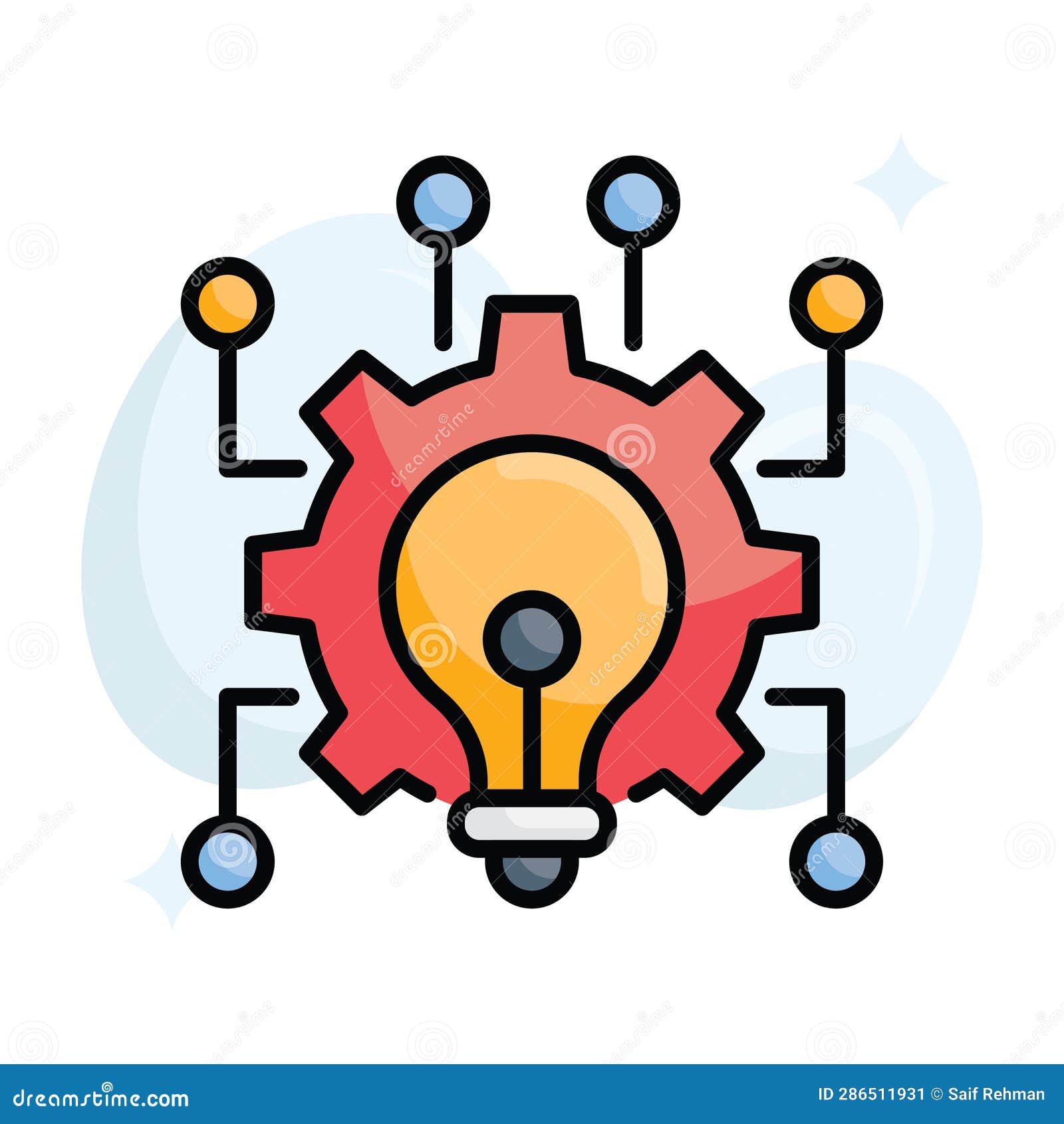 Creative Cycle Vector Filled Outline Icon Style Illustration. EPS 10 ...