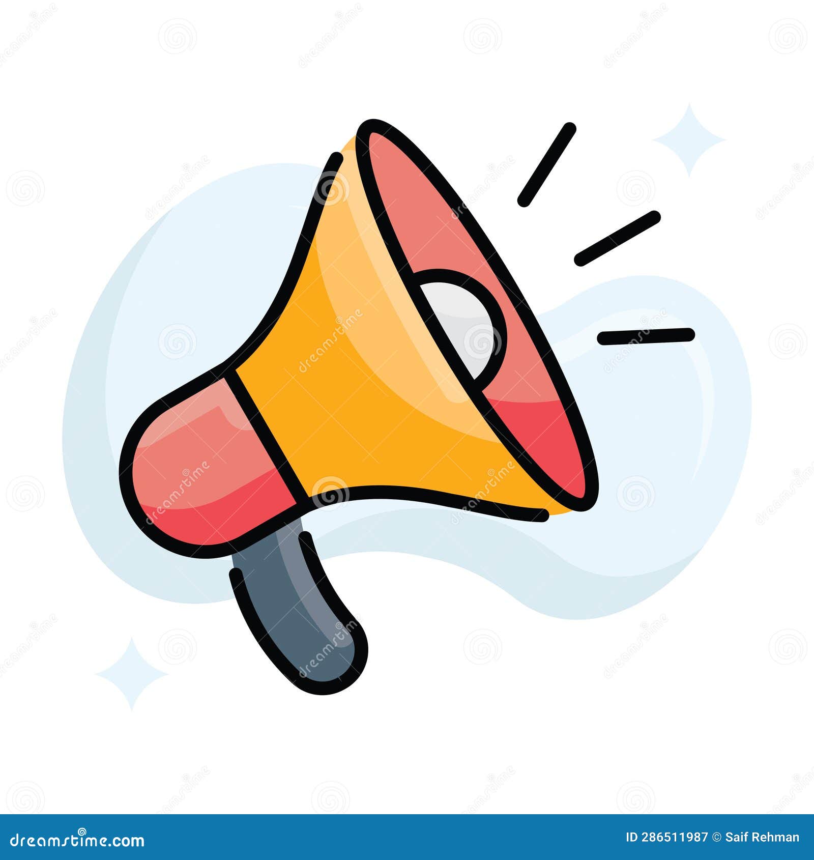 Announcements Vector Filled Outline Icon Style Illustration. EPS 10 ...