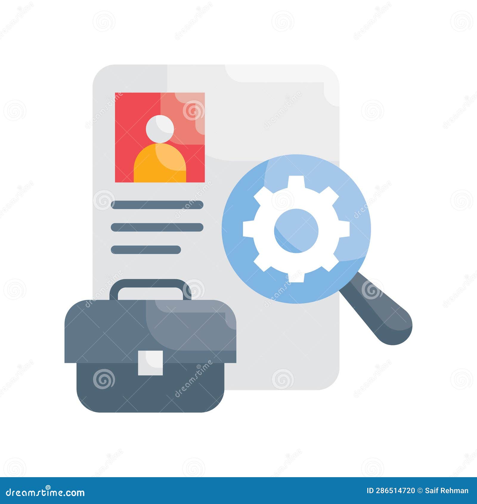Job Description Vector Flat Icon Style Illustration. EPS 10 File Stock ...