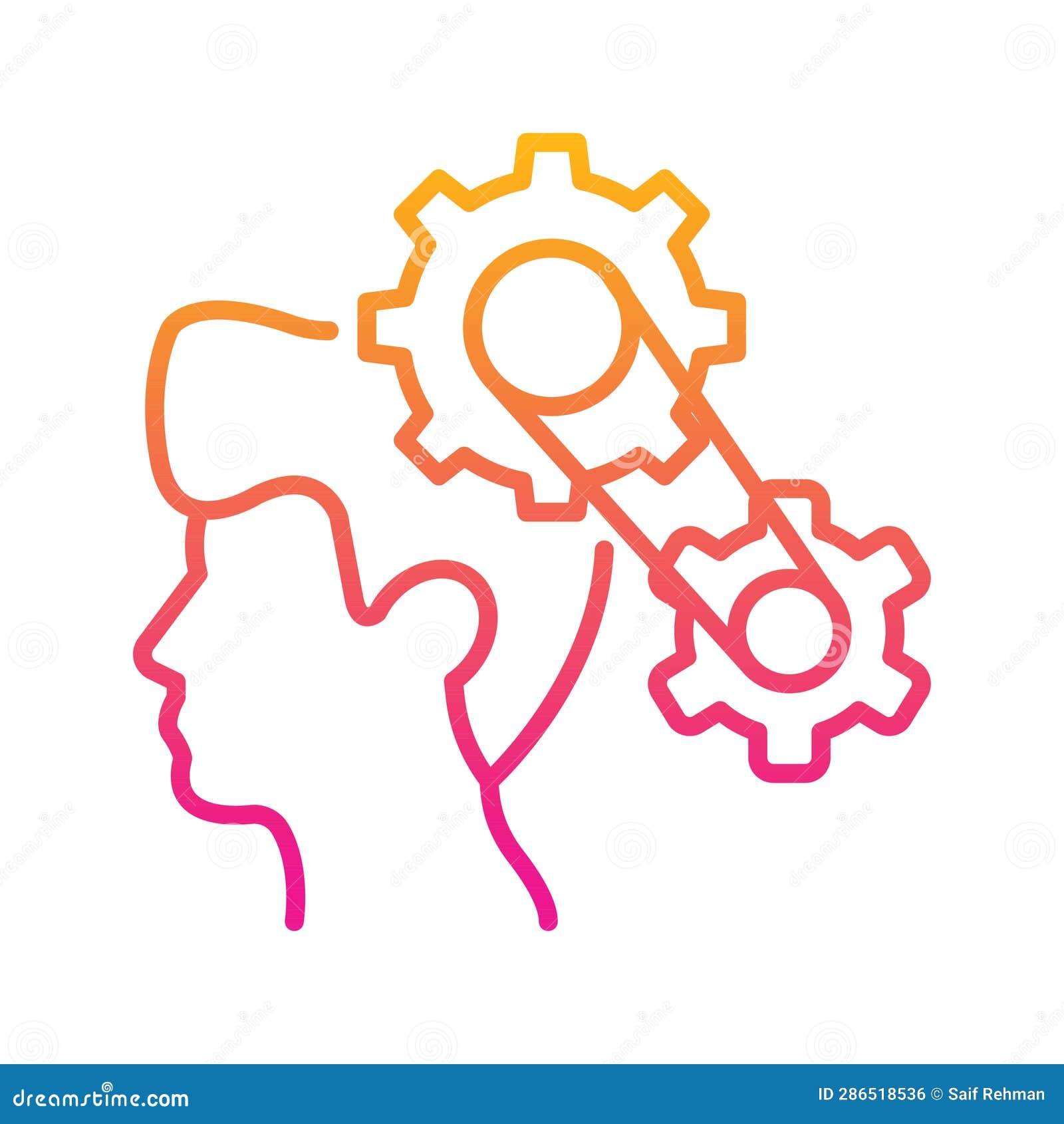 Management Vector Gradient Icon Style Illustration. EPS 10 File Stock ...