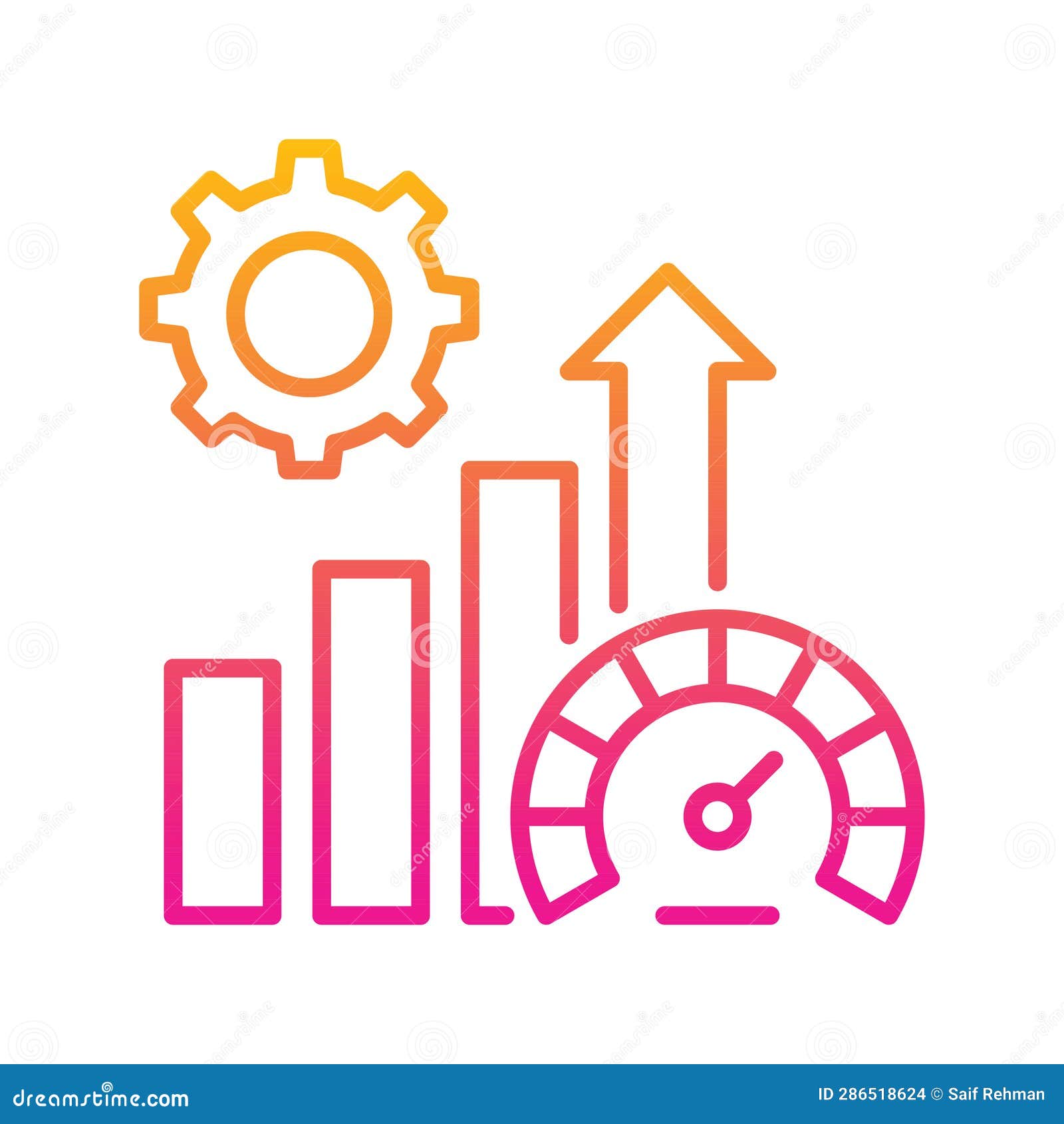 Performance Vector Gradient Icon Style Illustration. EPS 10 File Stock ...