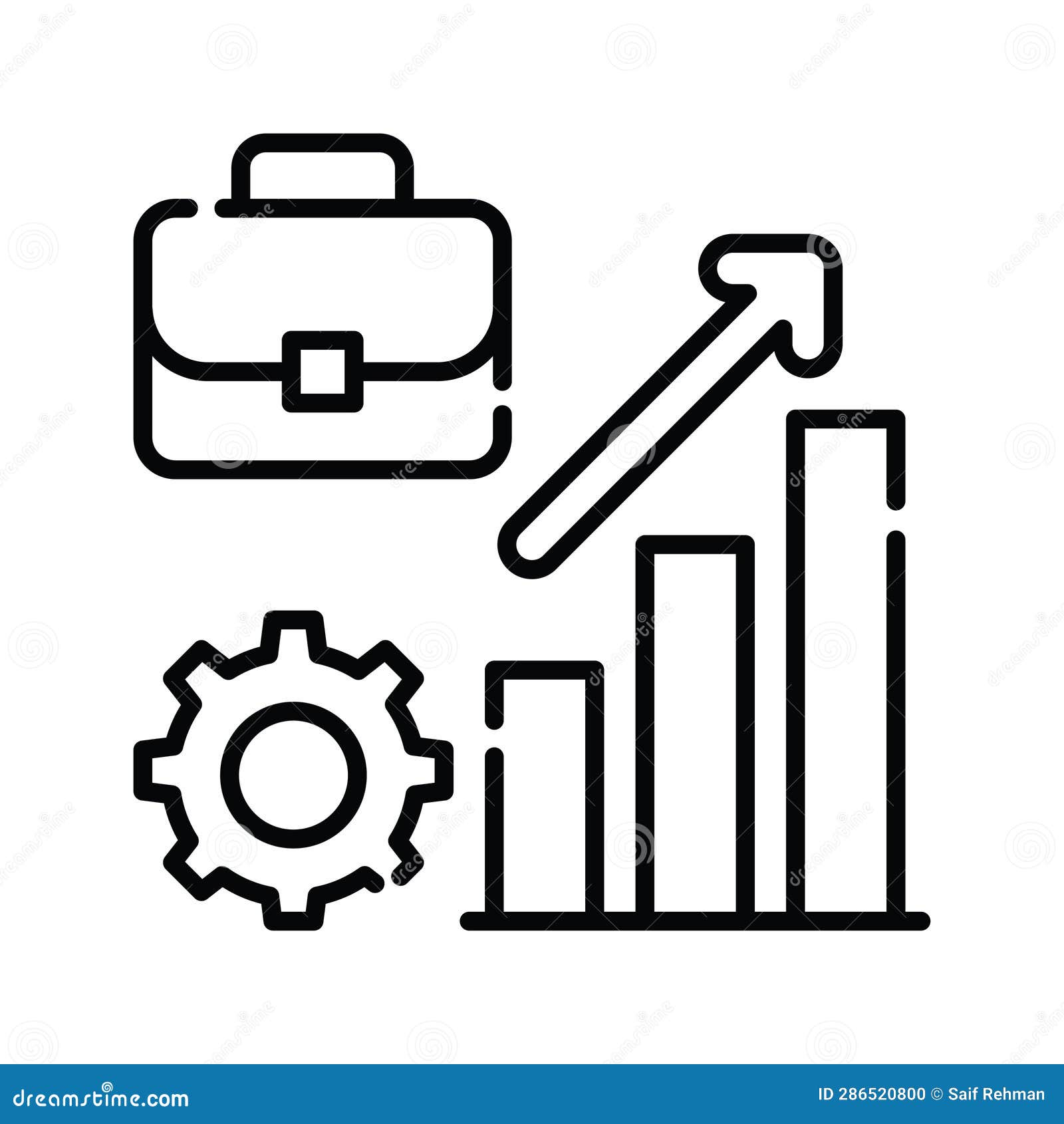 Career Vector Outline Icon Style Illustration. EPS 10 File Stock Vector ...