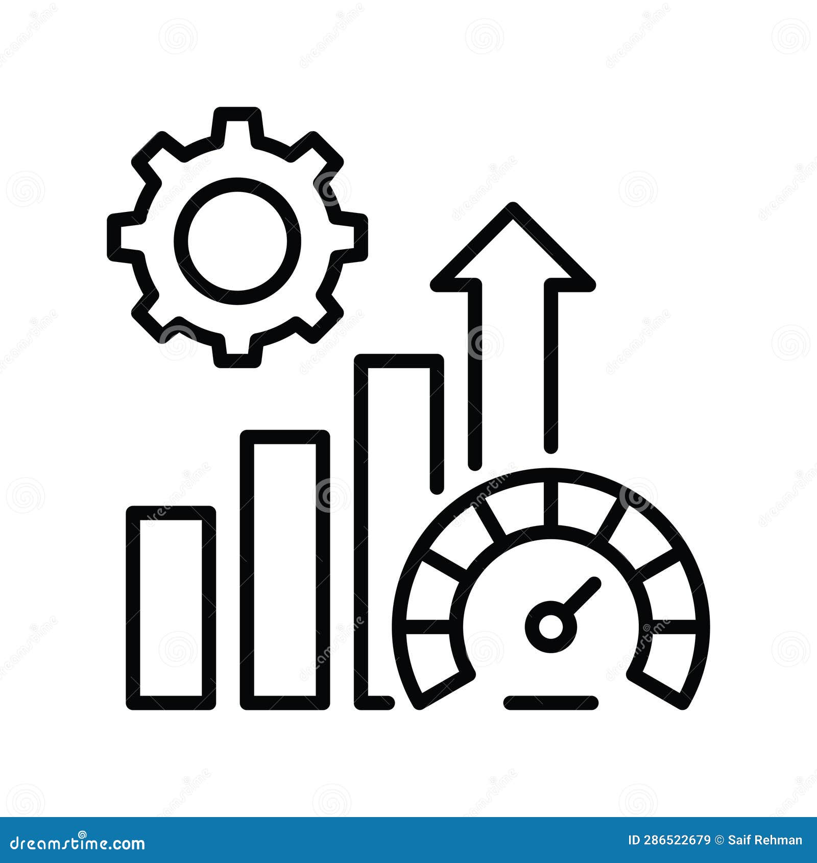 Performance Vector Outline Icon Style Illustration. EPS 10 File Stock ...