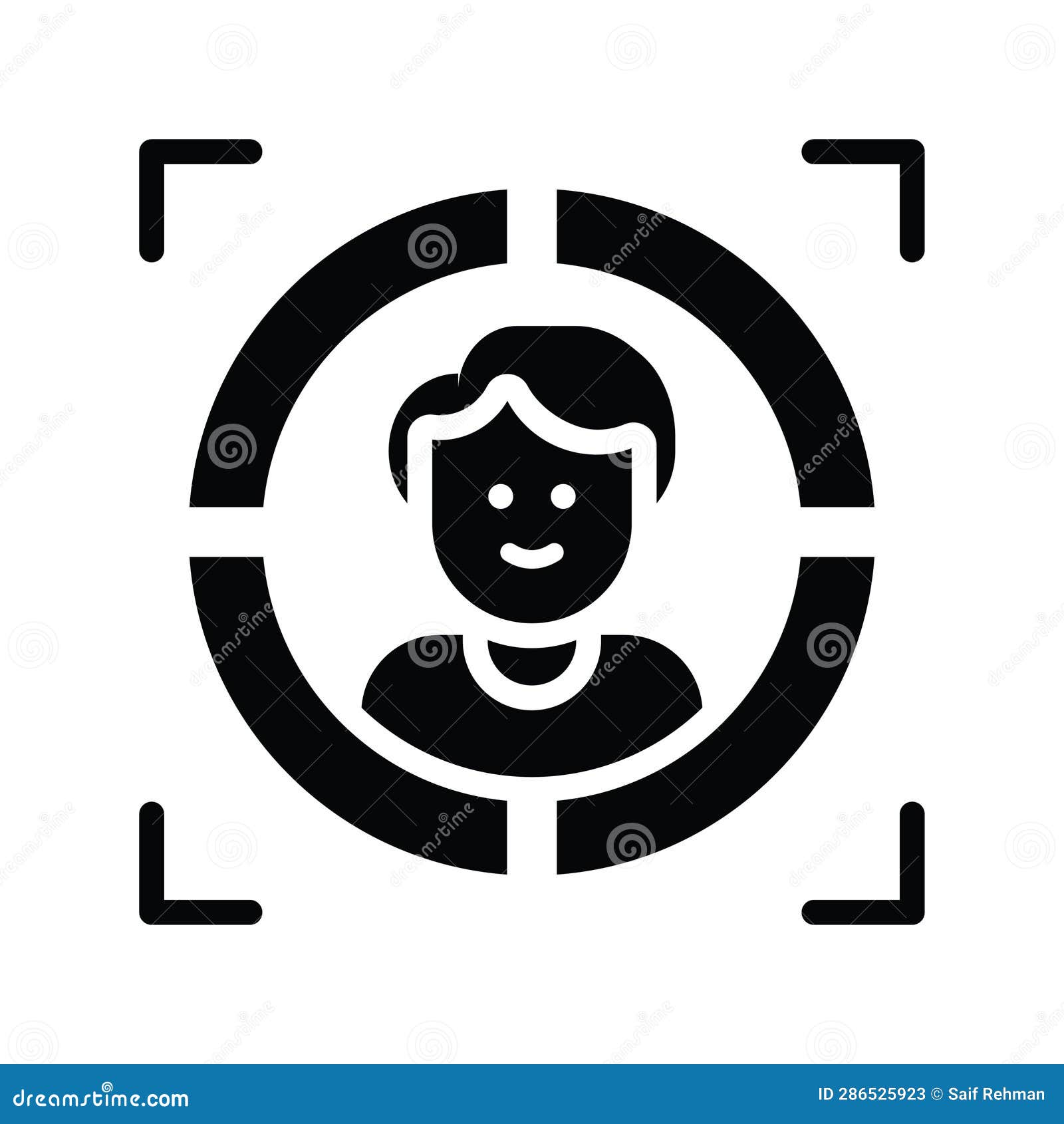Customer Focus Vector Solid Icon Style Illustration. EPS 10 File Stock ...