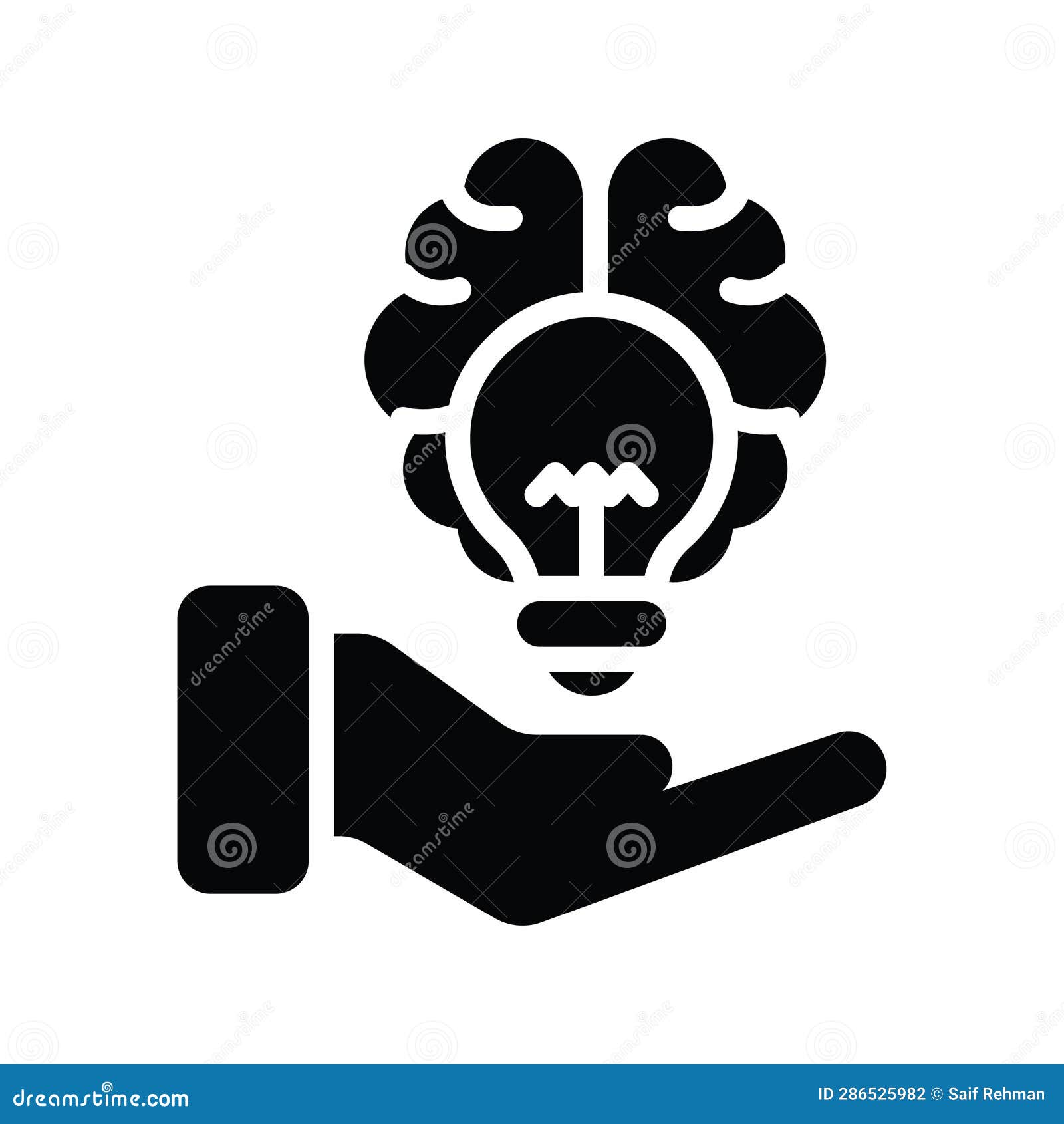 Idea Creation Vector Solid Icon Style Illustration. EPS 10 File Stock ...