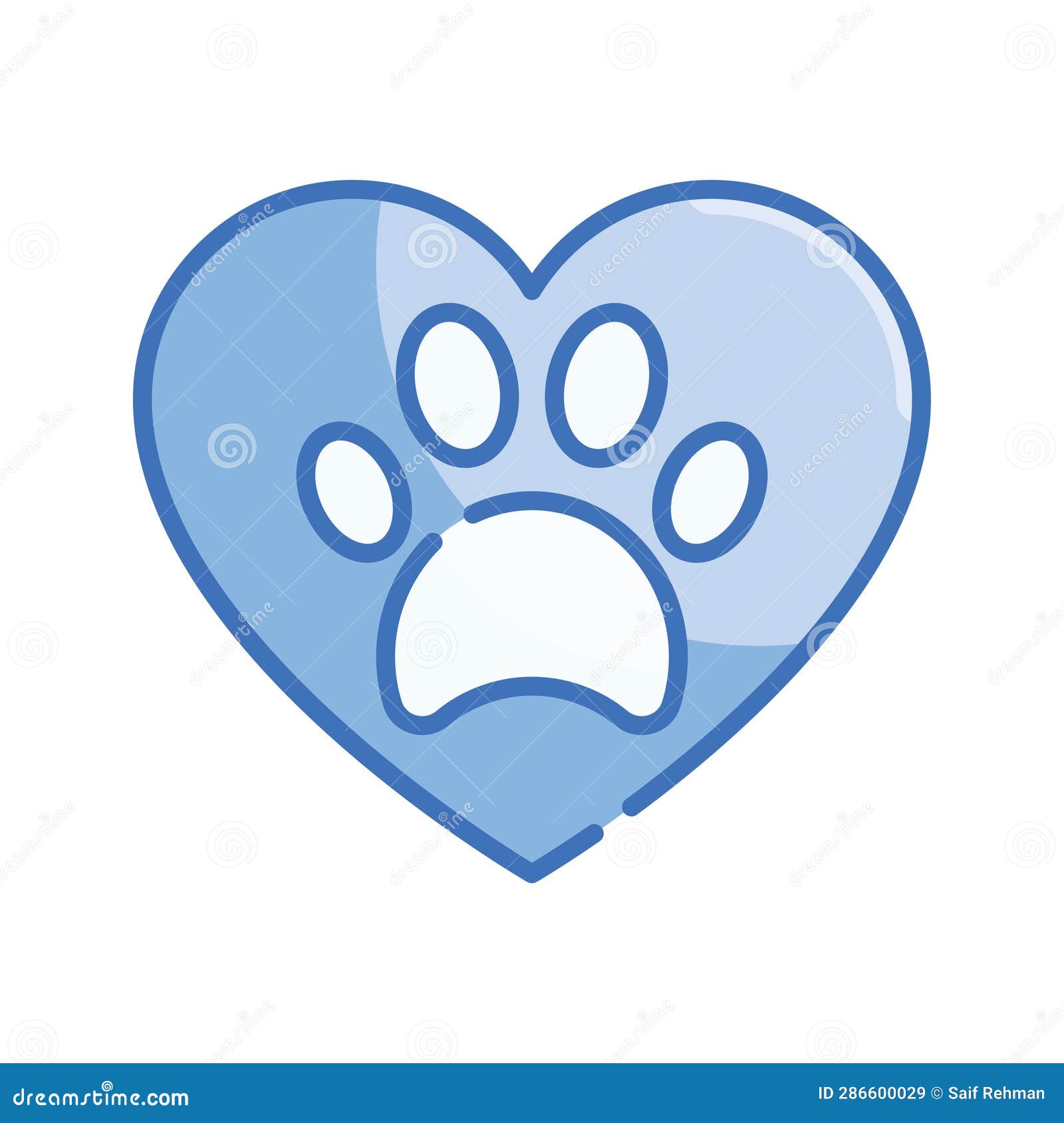Pets Vector Blue Series Icon Design Illustration. Veterinary Symbol on ...