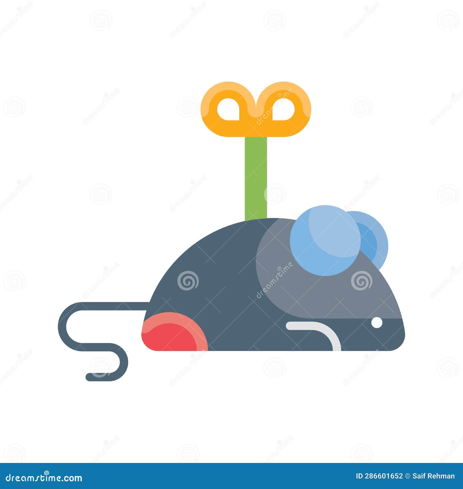 Mouse Toy Vector Flat Icon Design Illustration. Veterinary Symbol on ...